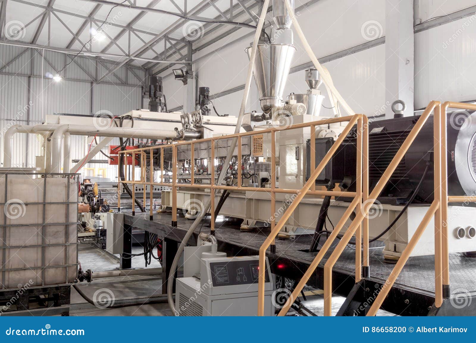 Workshop for Production of Polypropylene and Polyethylene Stock Photo ...