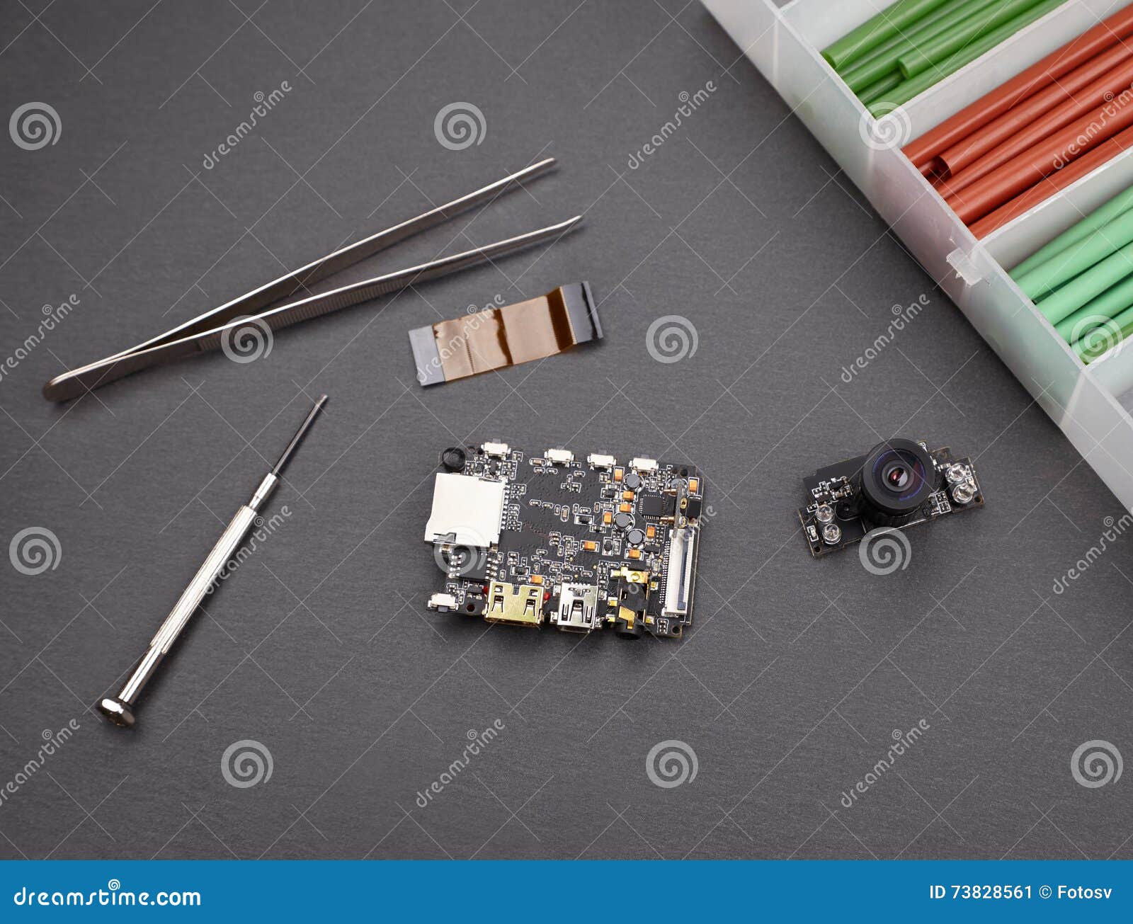 Workshop for Repair of Electronics Stock Image - Image of electronic ...