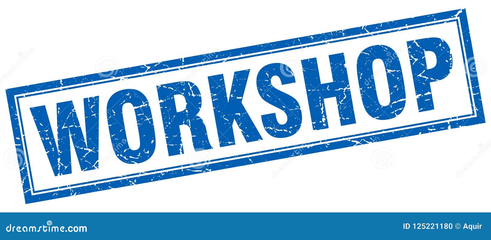 Workshop stamp stock vector. Illustration of lesson - 125221180