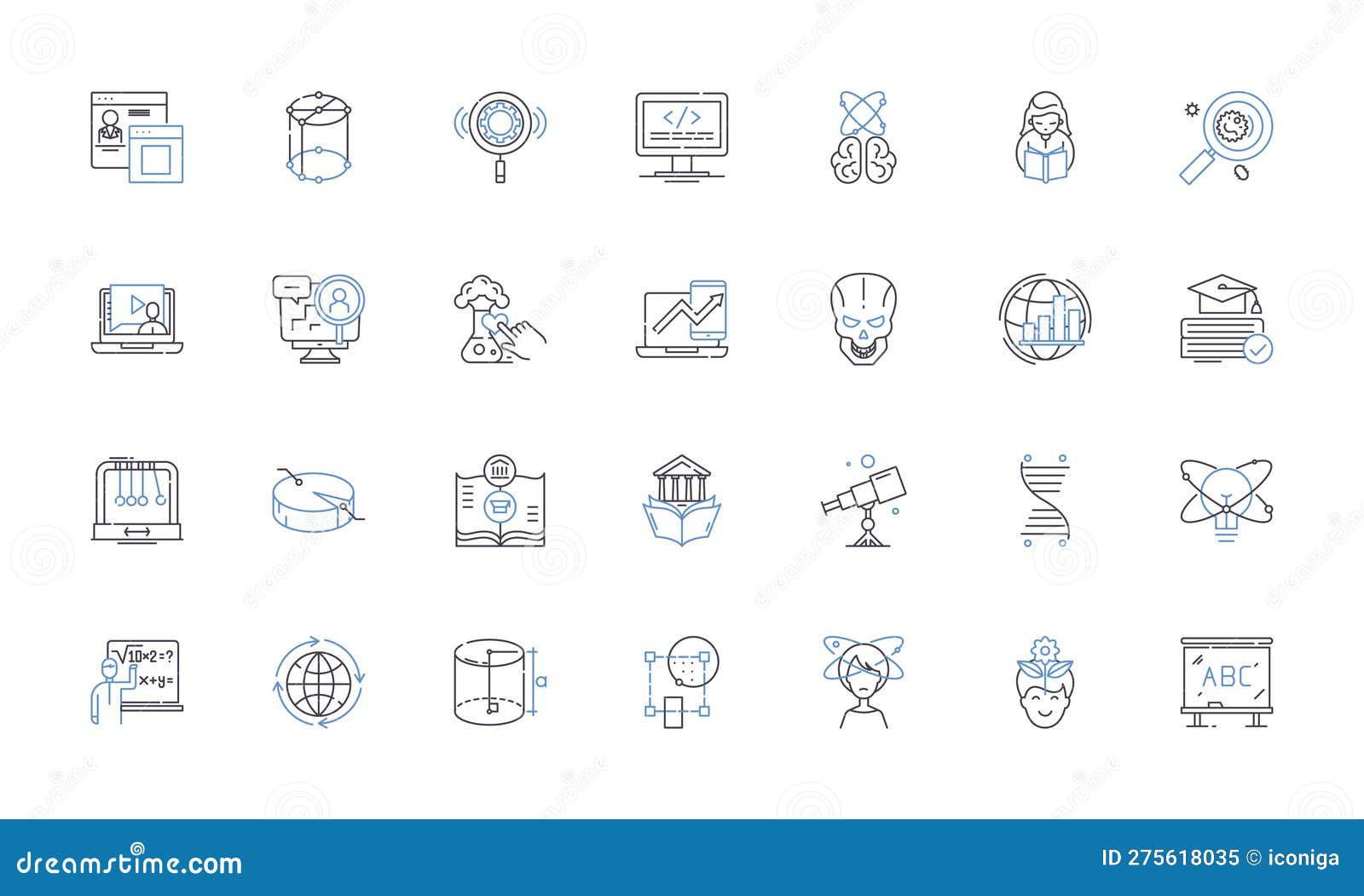 Workshop Studio Line Icons Collection. Creative, Collaborative ...