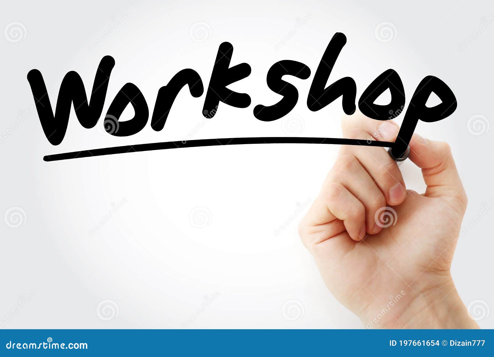 Workshop Text with Marker, Business Concept Background Stock Photo ...