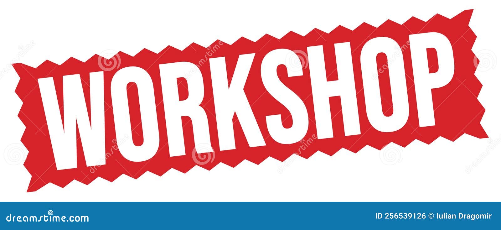 WORKSHOP Text Written on Red Stamp Sign Stock Illustration ...