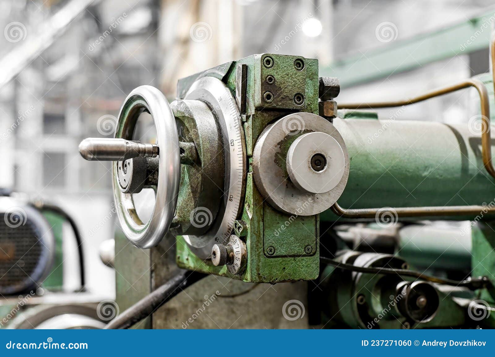 In the Workshop There is a Feed Control Mechanism on the Machine Stock ...