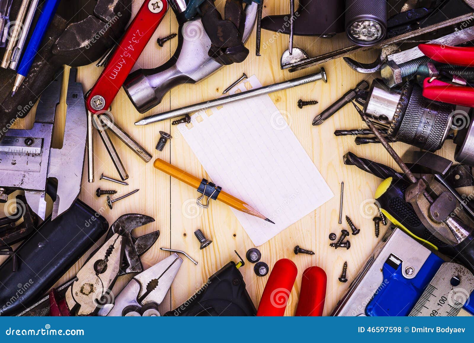 Workshop and Tool As a Frame Stock Photo - Image of closeup, steel ...
