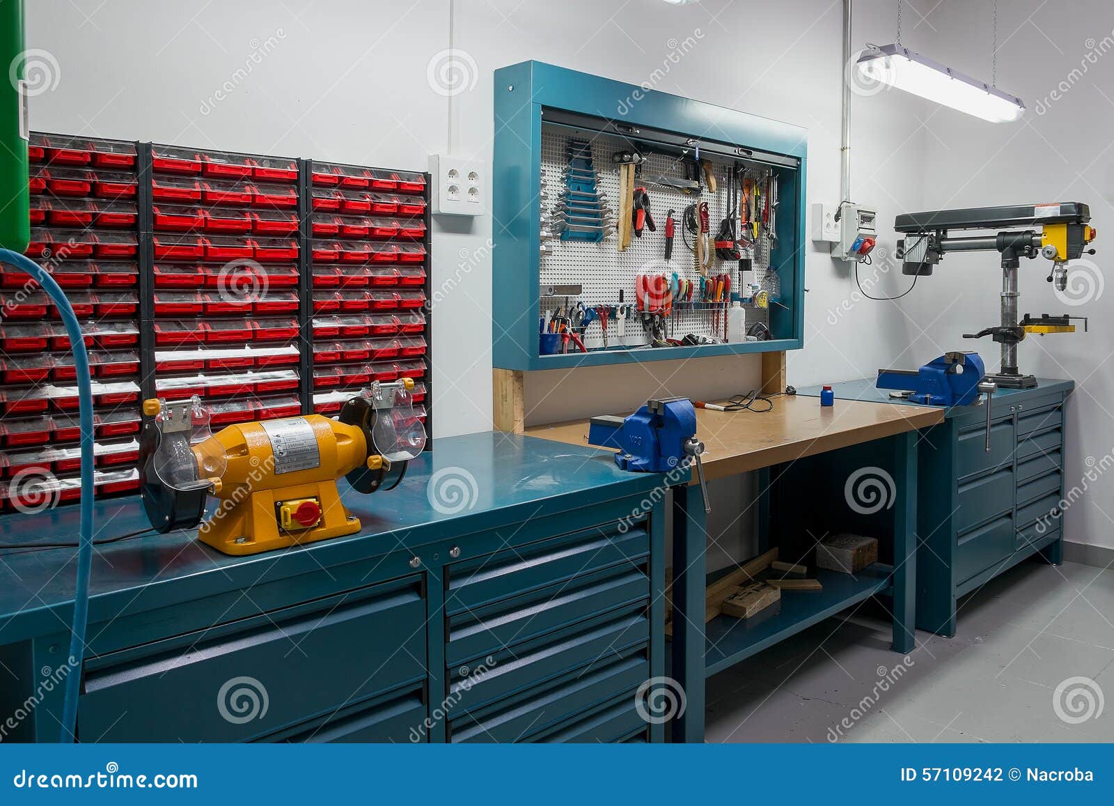 Workshop stock photo. Image of home, equipment, instrument - 57109242