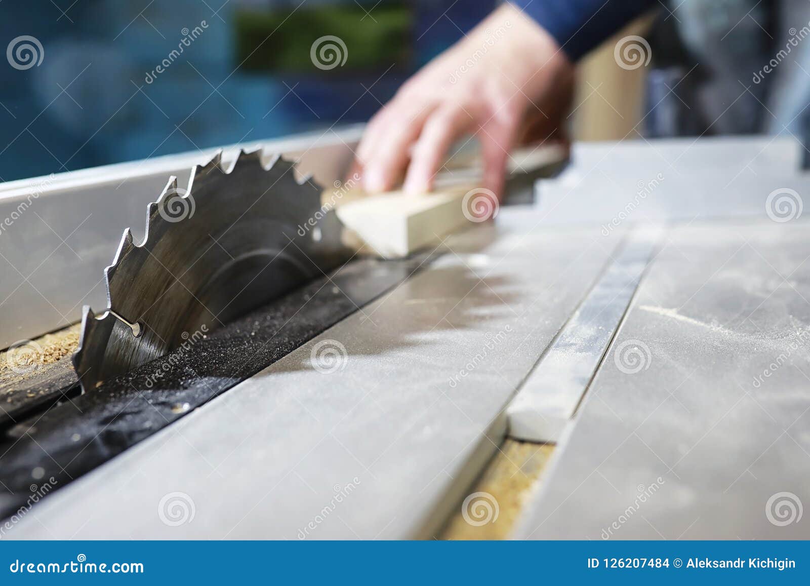 Workshop with Tools and Electric Saws in the Process Stock Photo ...