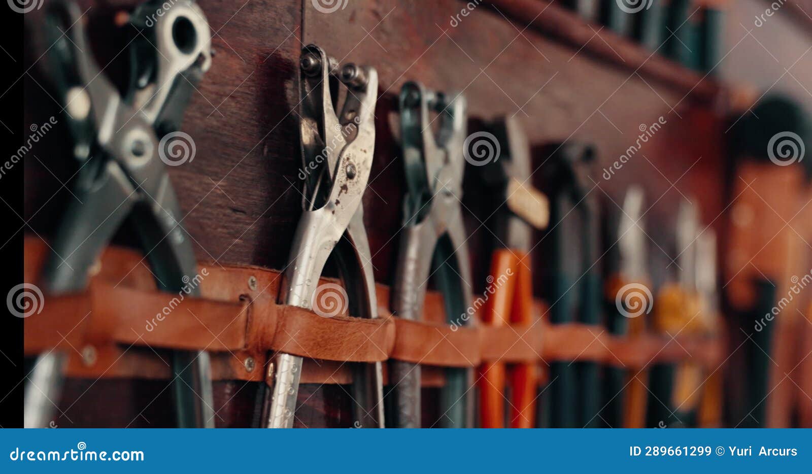Workshop, Tools and Wall with Equipment on Shelf at a Workplace for ...