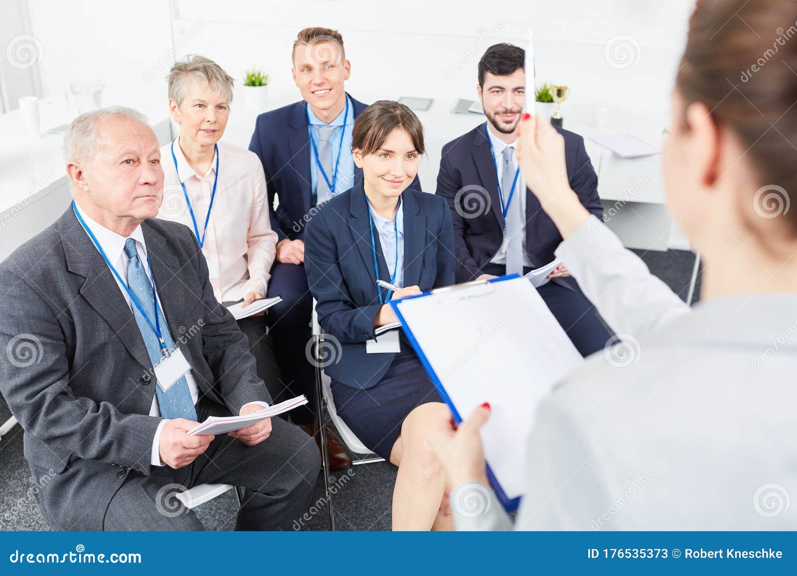 Workshop Training Seminar of Business Group Stock Image - Image of ...