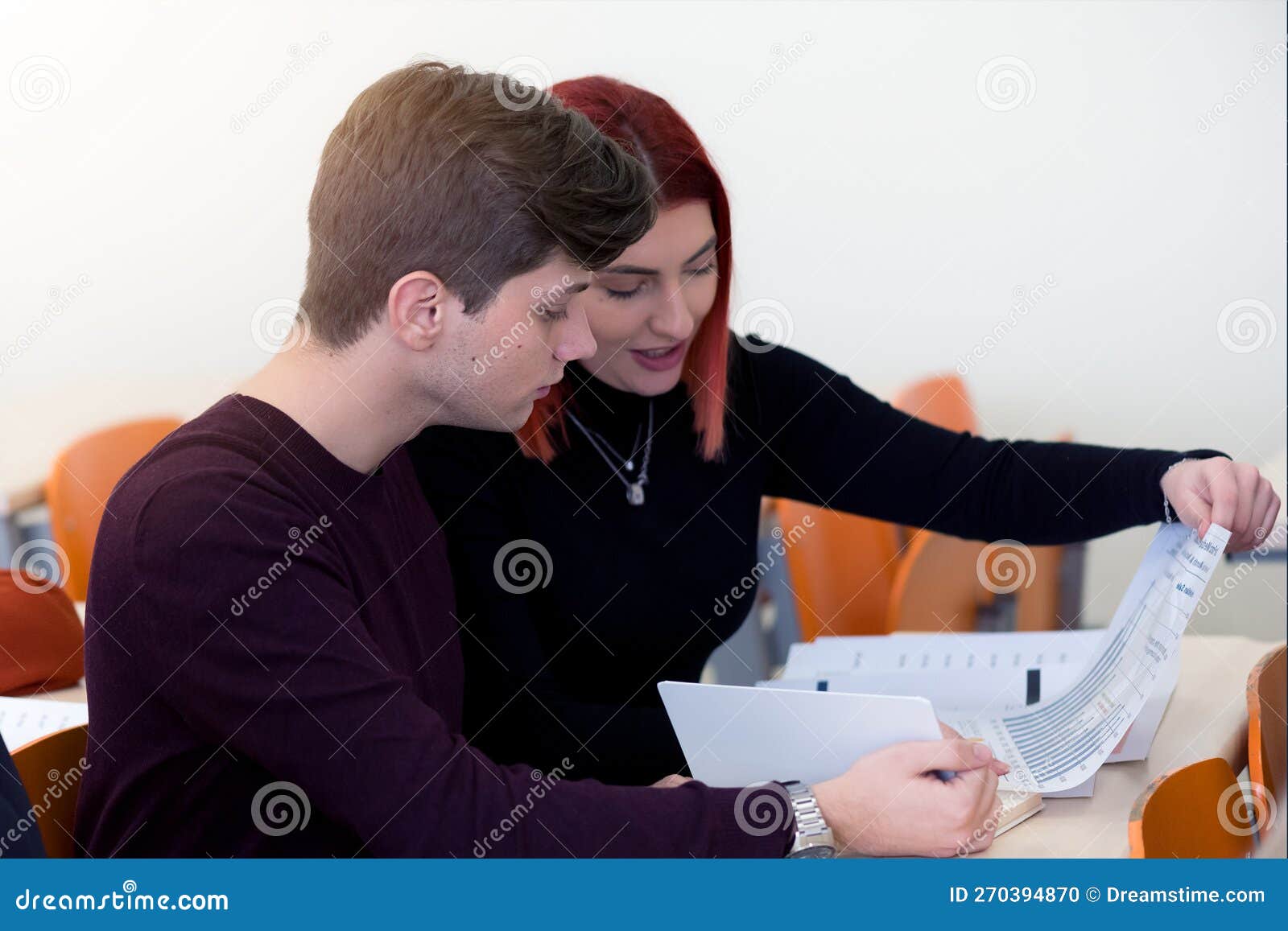 Workshop at University. View of Students Sitting and Listening in ...