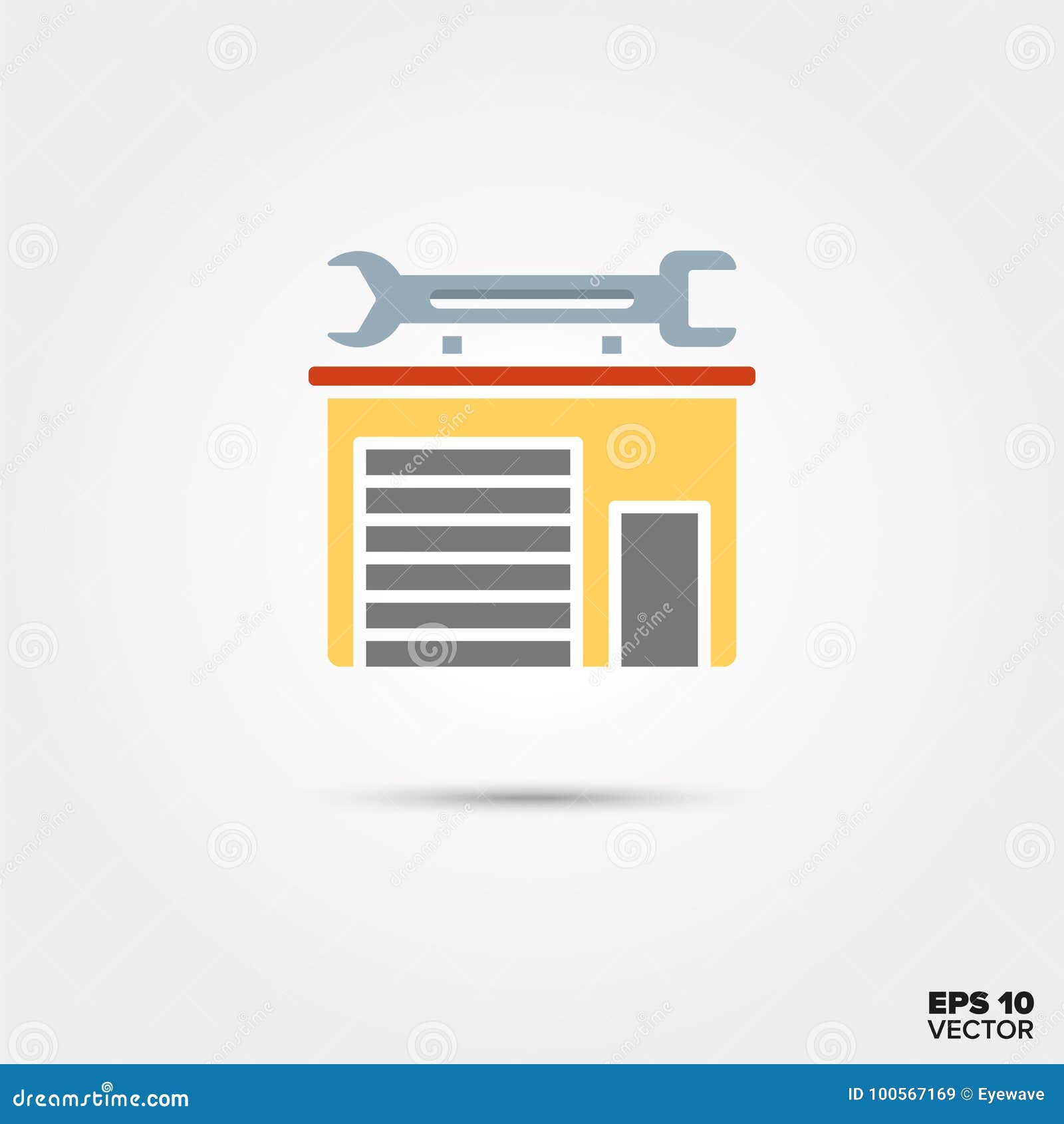 Workshop vector icon stock vector. Illustration of business - 100567169