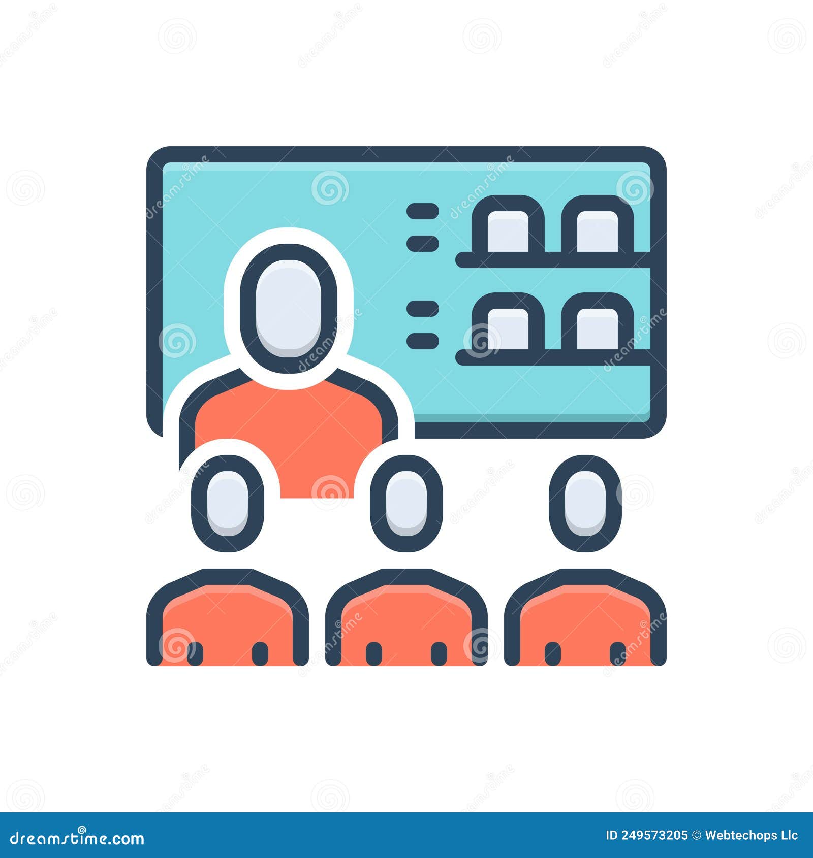 Color Illustration Icon for Workshops, Conference and Presentation ...