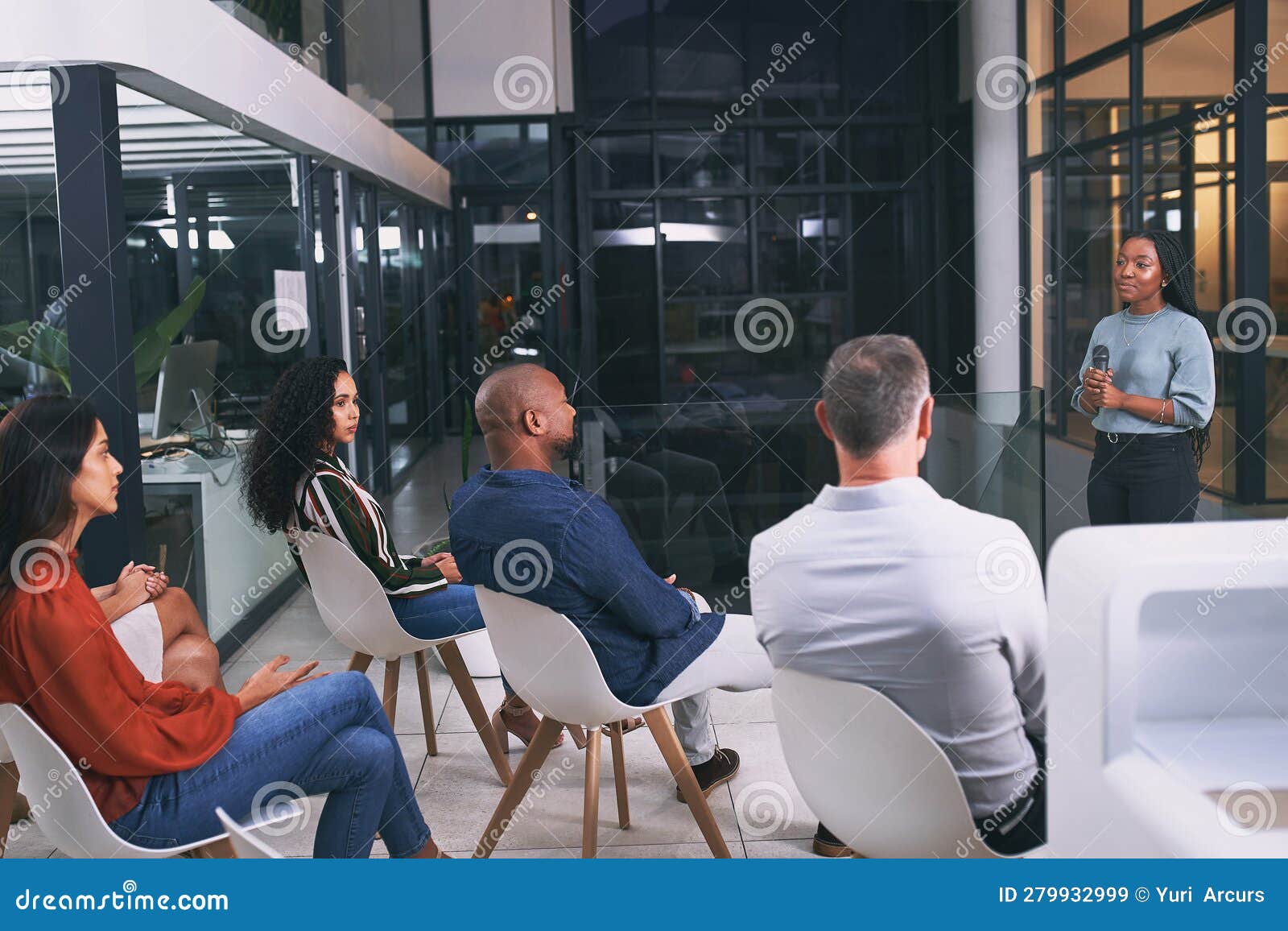 Workshops Keep Them Informed. a Group of Businesspeople Attending a ...