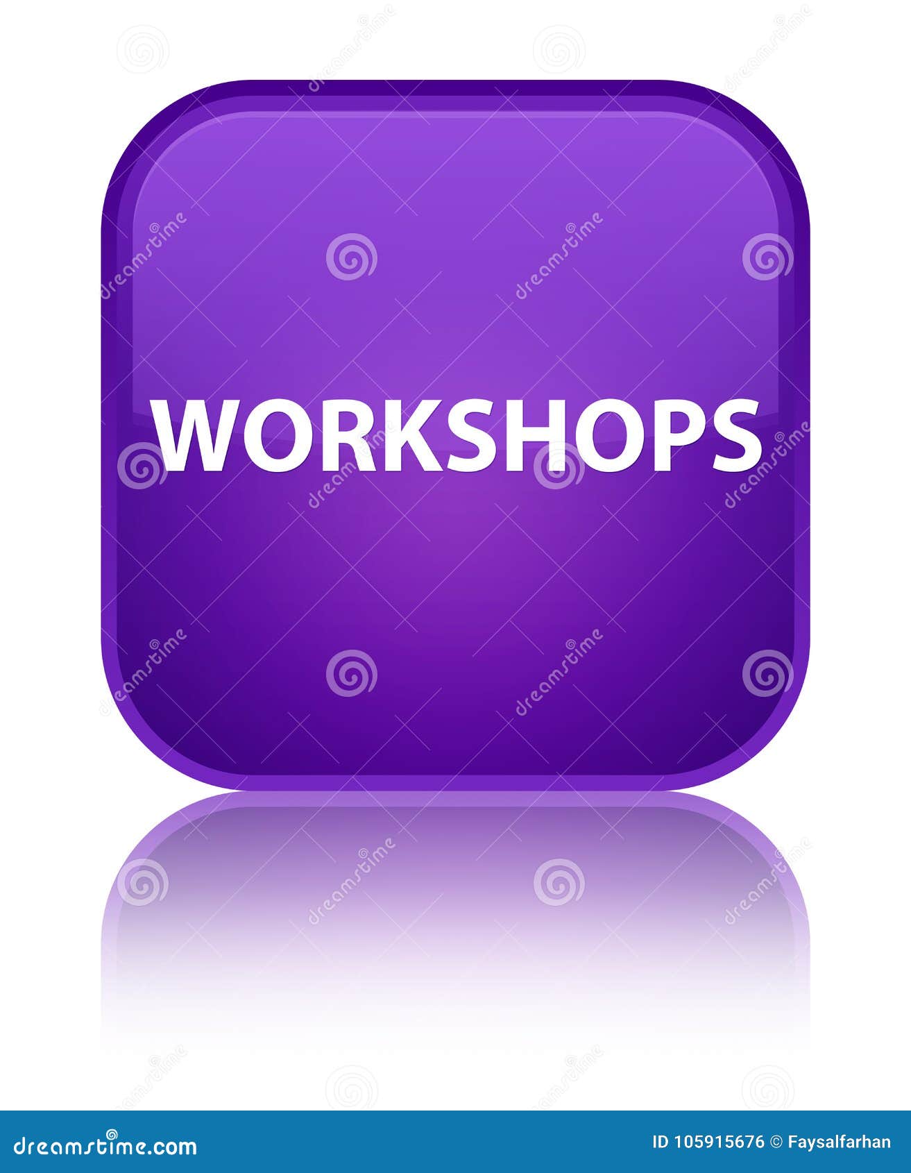 Workshops Special Purple Square Button Stock Illustration ...