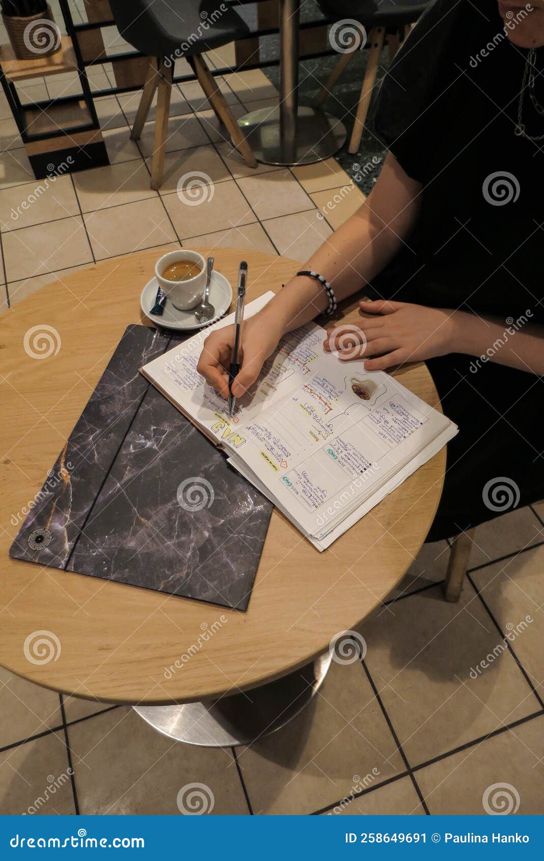 Workspace and Coffee in a Relaxed Atmosphere Stock Image - Image of ...