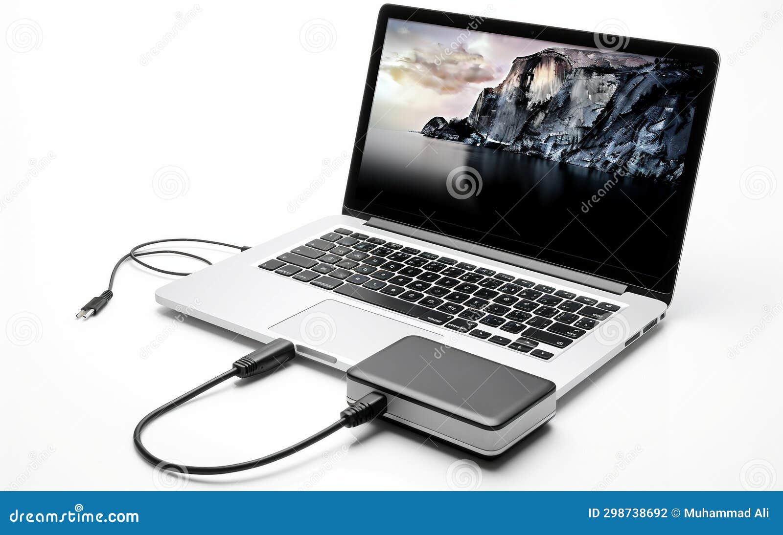 Workspace Connectivity Hub on White Background Stock Illustration ...
