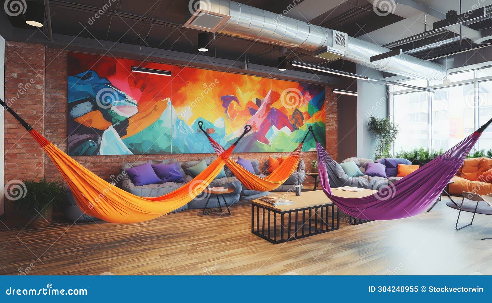 Workspace Design Office Background Stock Illustration - Illustration of ...