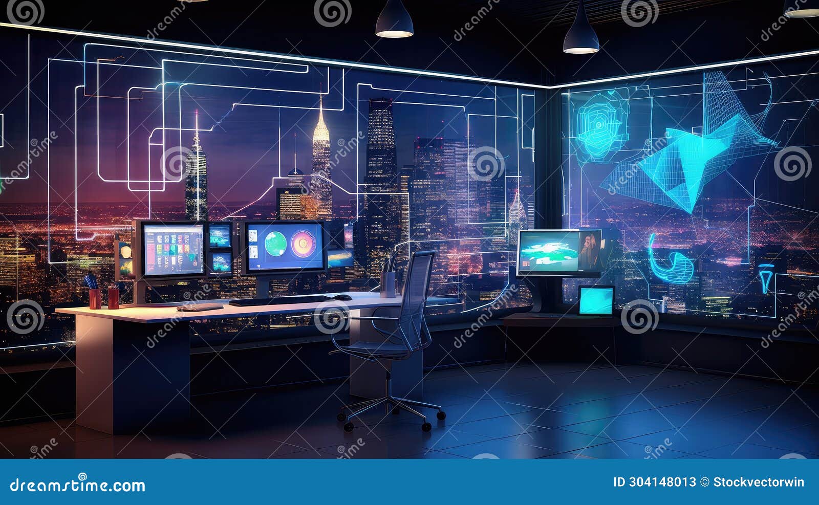 Workspace Graphic Design, Vector Illustration. Workplace, Office, Work ...