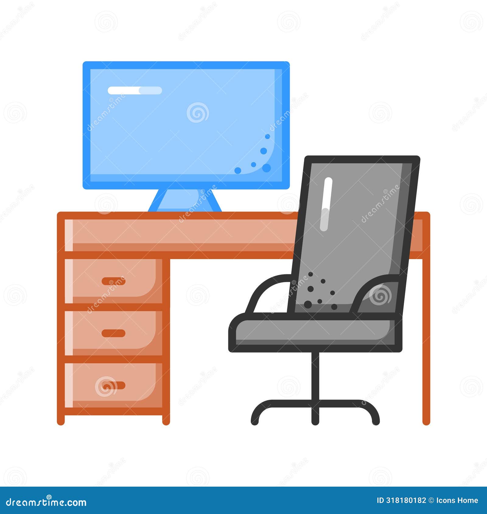 Workspace Icon, Work Environment Symbol, Office Space Icon, Ready To ...