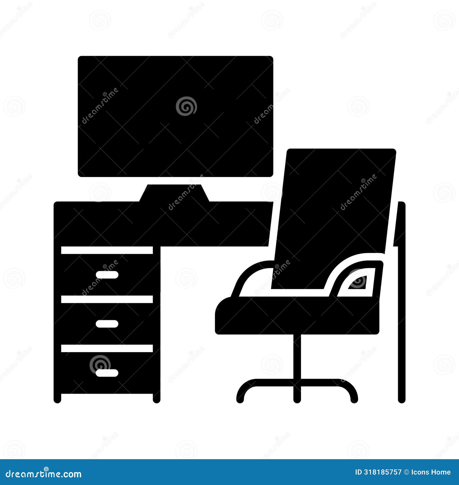 Workspace Icon, Work Environment Symbol, Office Space Icon, Ready To ...
