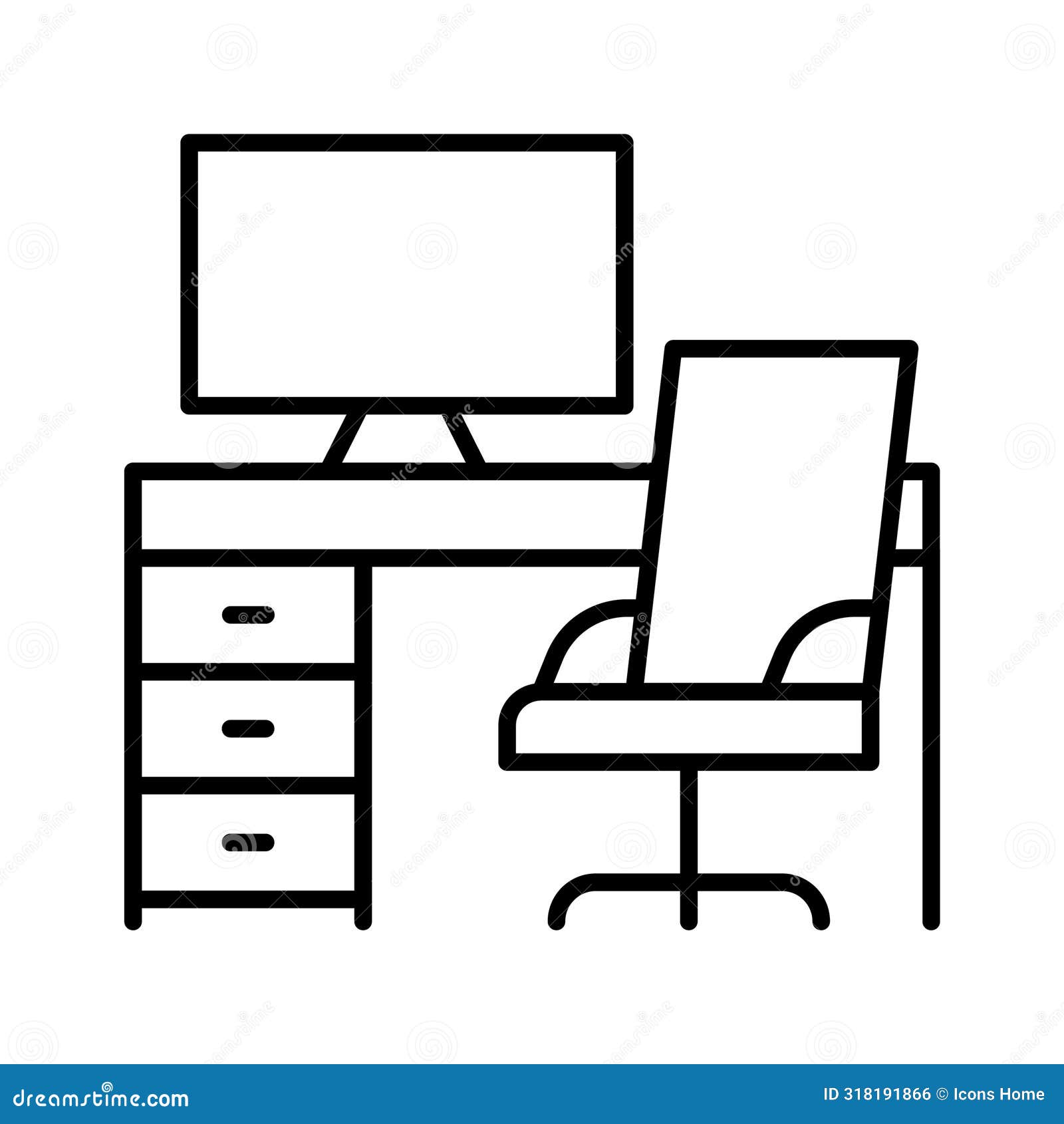 Workspace Icon, Work Environment Symbol, Office Space Icon, Ready To ...