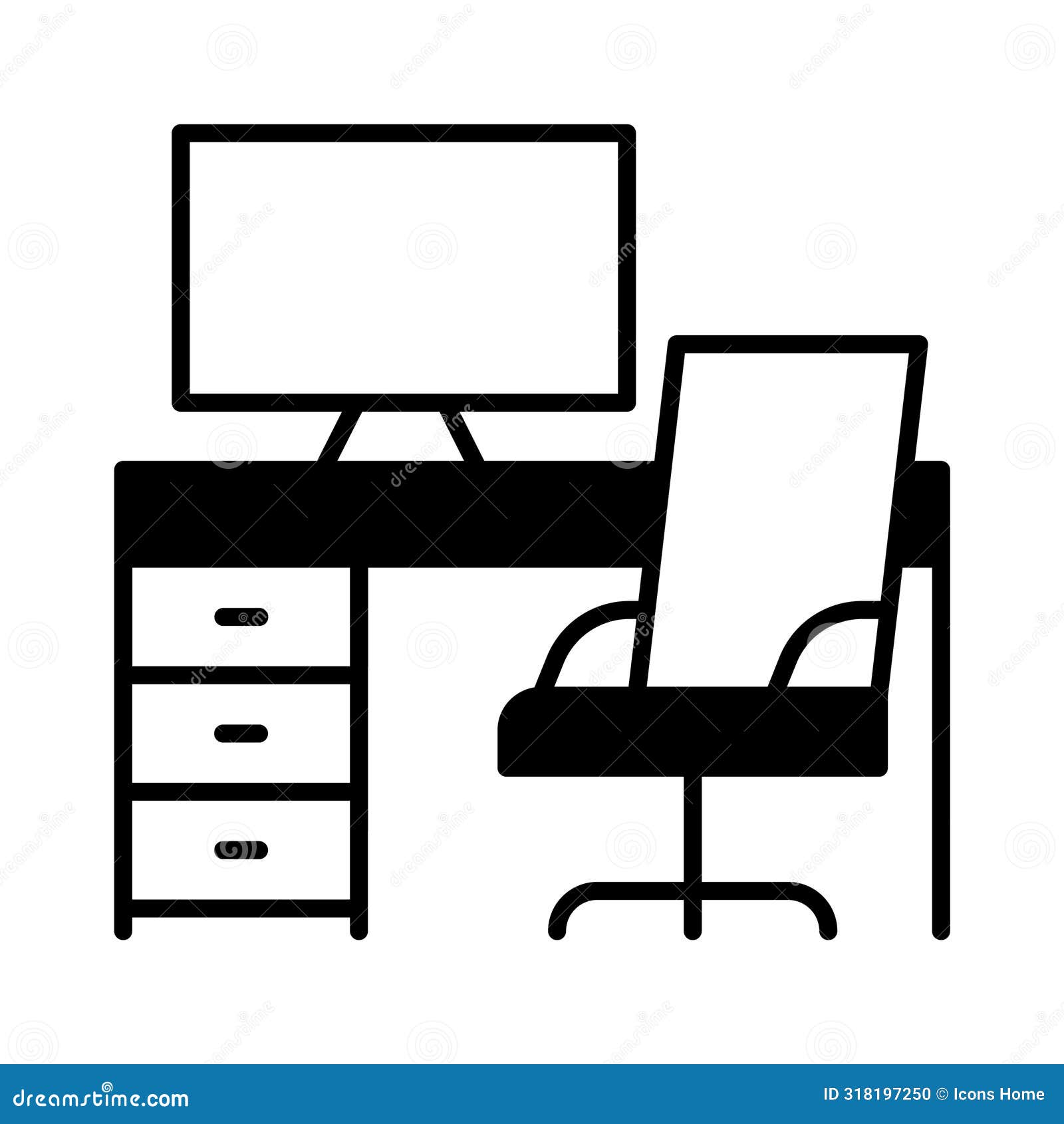 Workspace Icon, Work Environment Symbol, Office Space Icon, Ready To ...