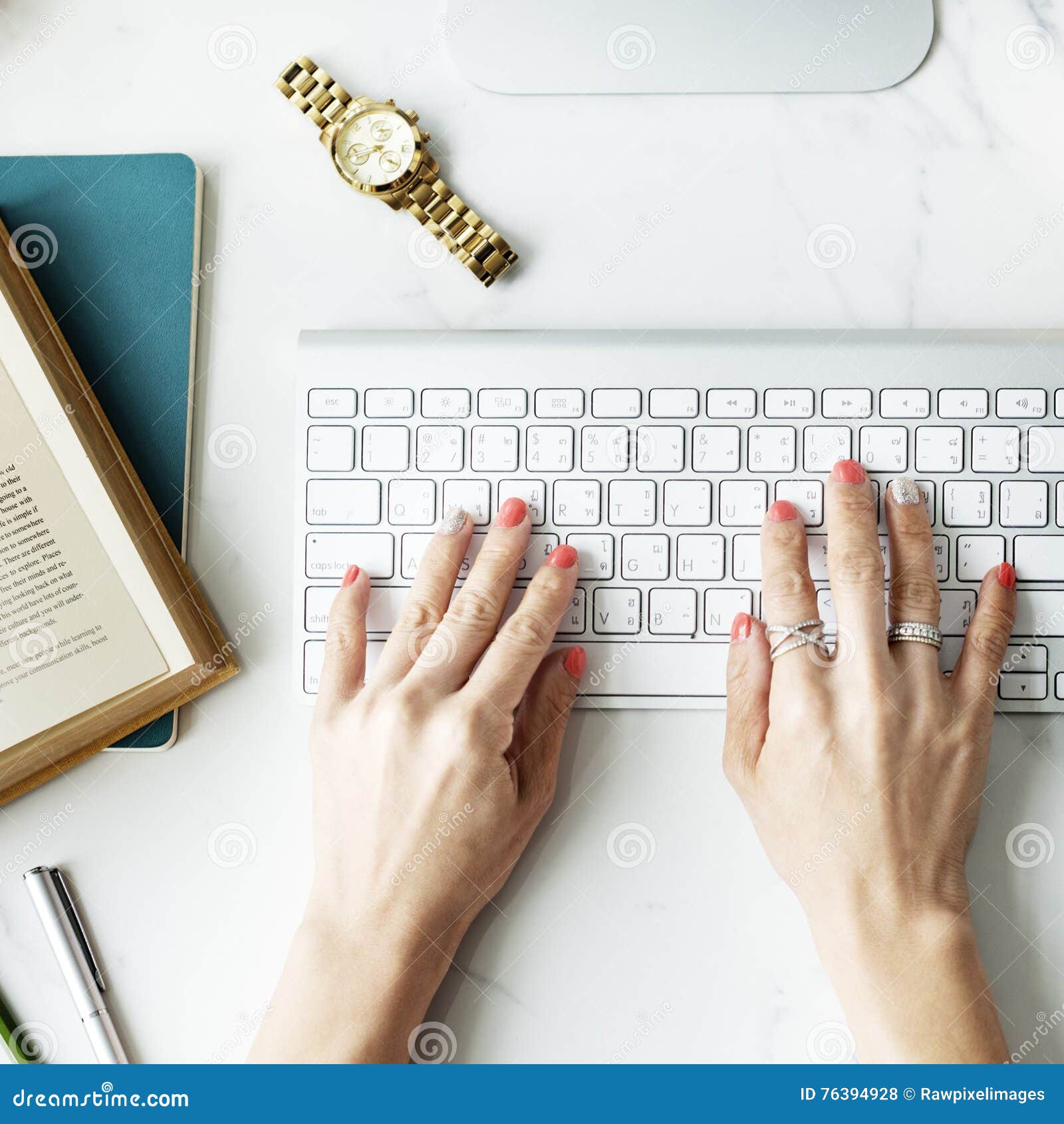 Workspace Keyboard Computer Technology Working Concept Stock Photo ...