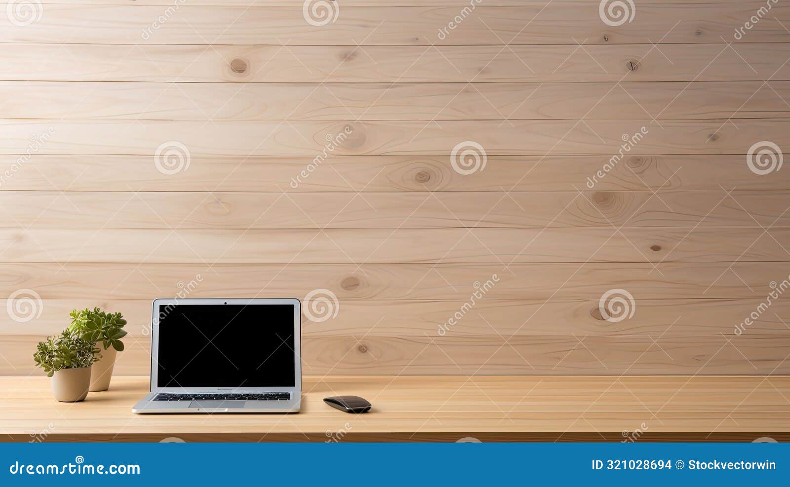Workspace Light Wood Table Top Stock Illustration - Illustration of ...