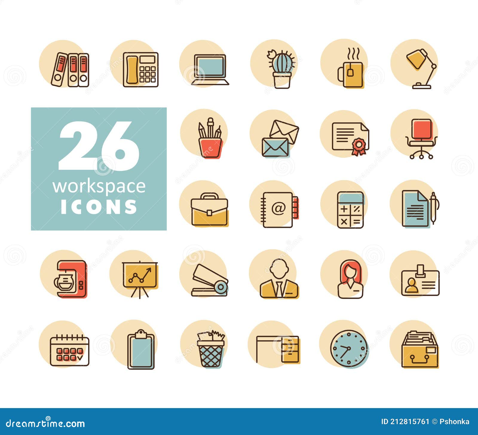 Workspace Outline Icon. Workspace Sign Stock Vector - Illustration of ...