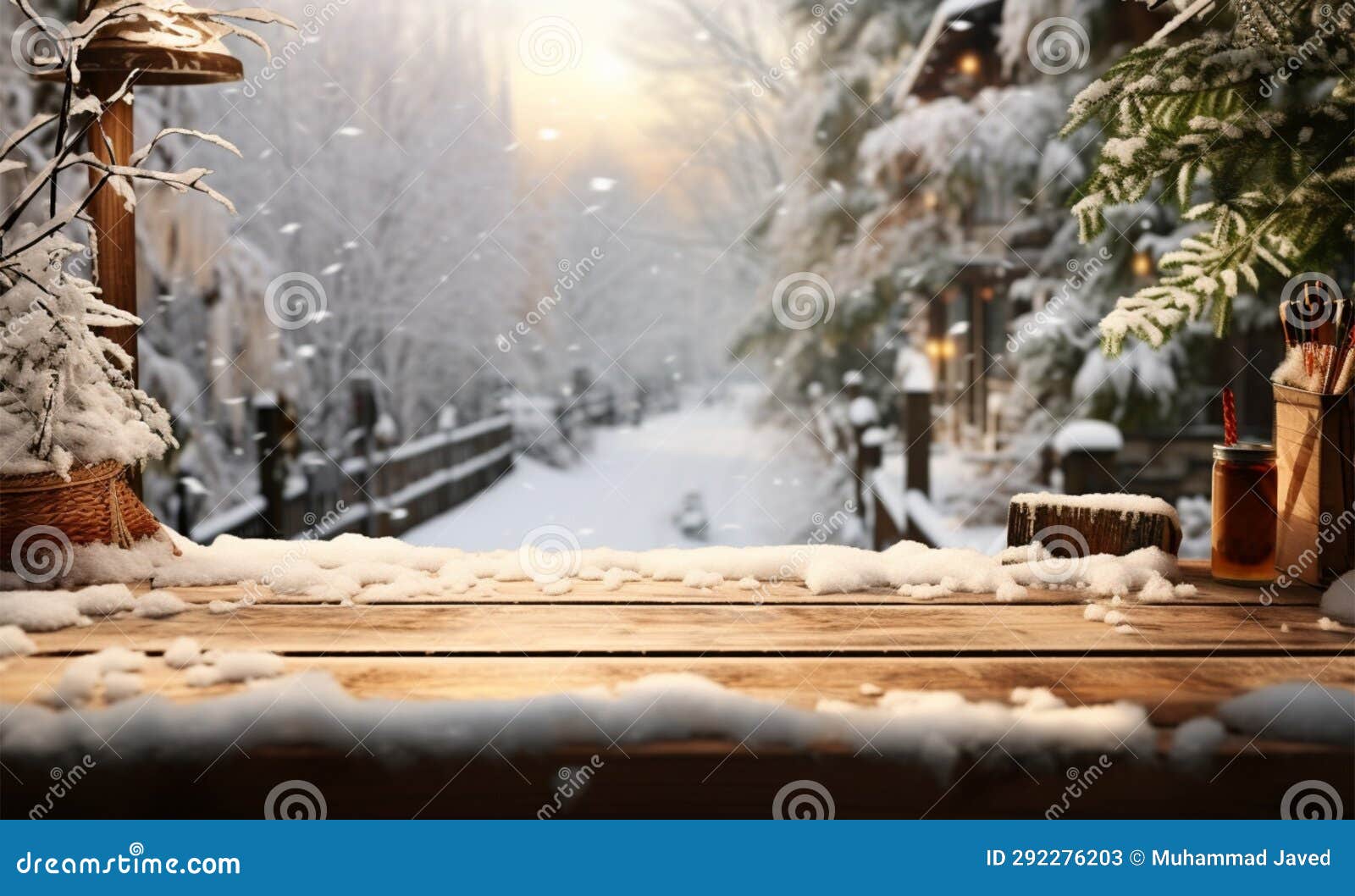 Workspace with a Winter Themed Ambiance, Perfect for Productive Tasks ...