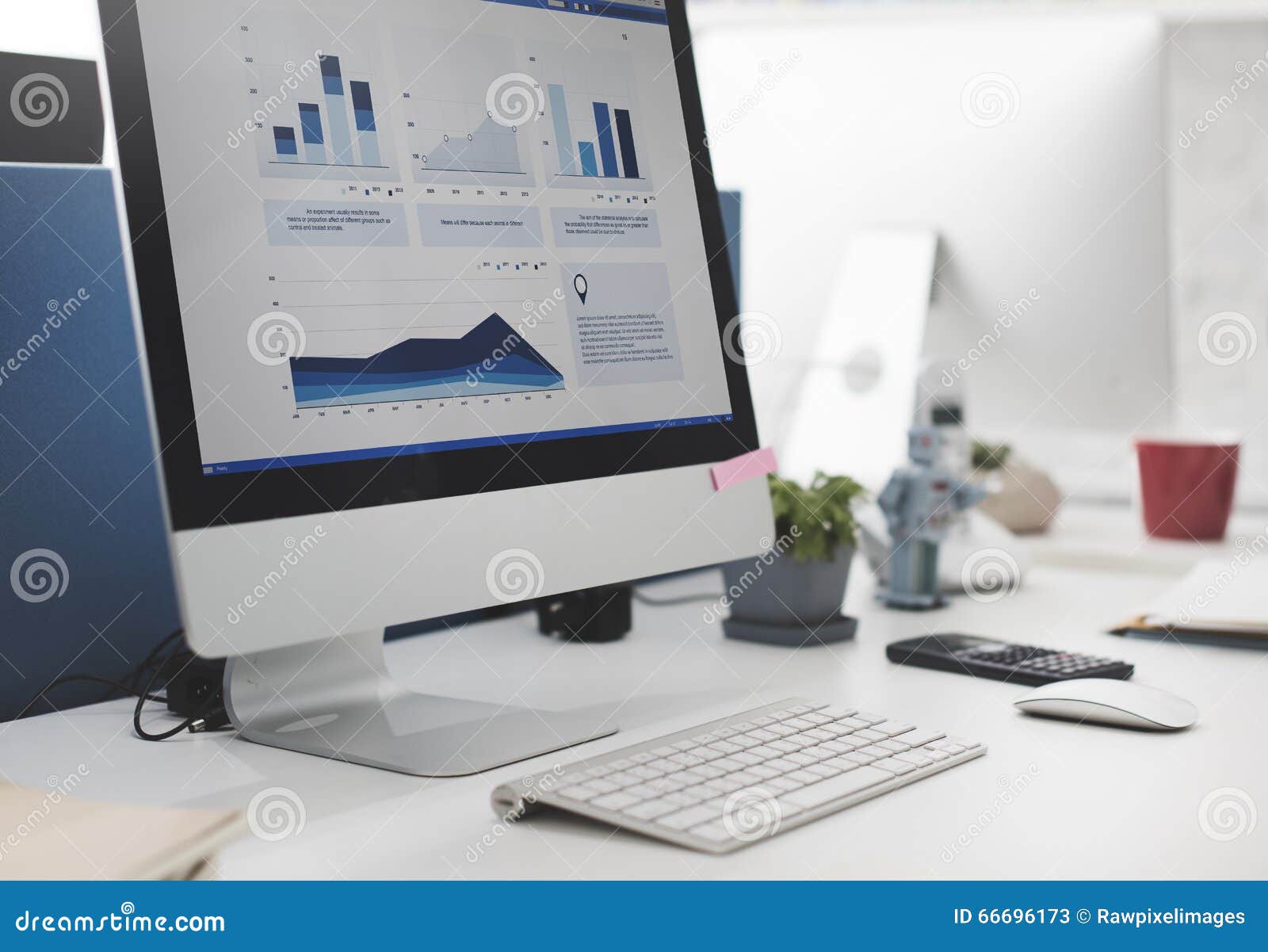 Workspace Working Desk Accounting Analysis Concept Stock Image - Image ...