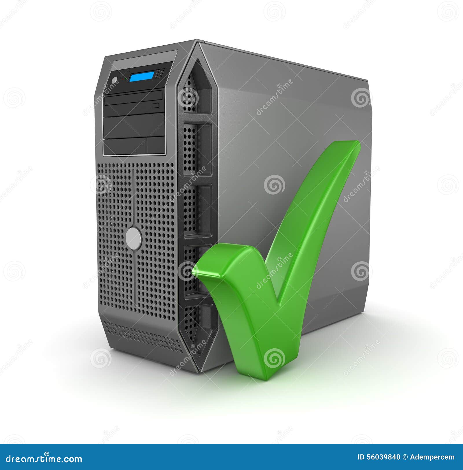Workstation and Check Mark stock illustration. Illustration of chrome ...