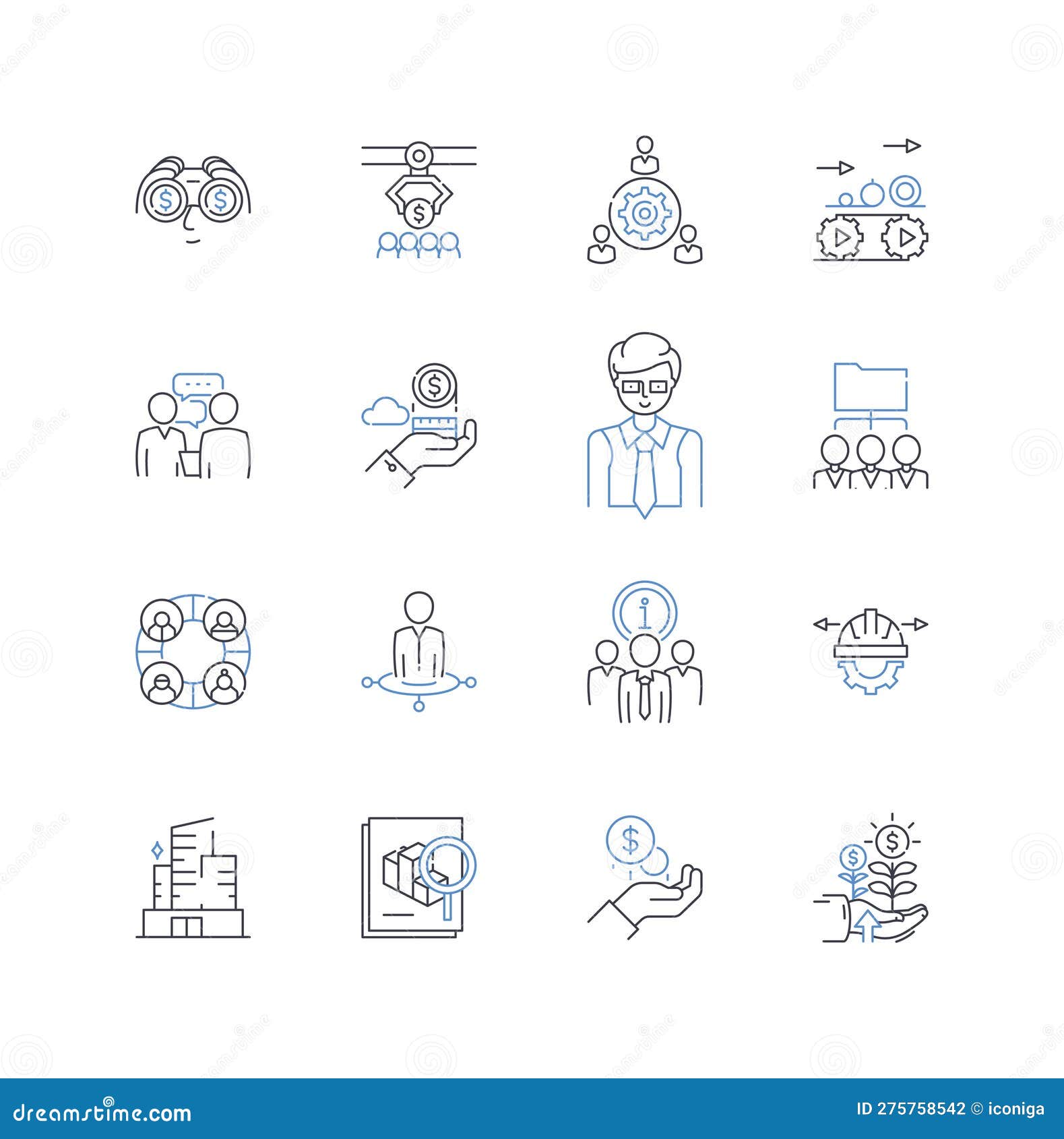 Performance Optimization Line Icons Collection Efficiency Speed