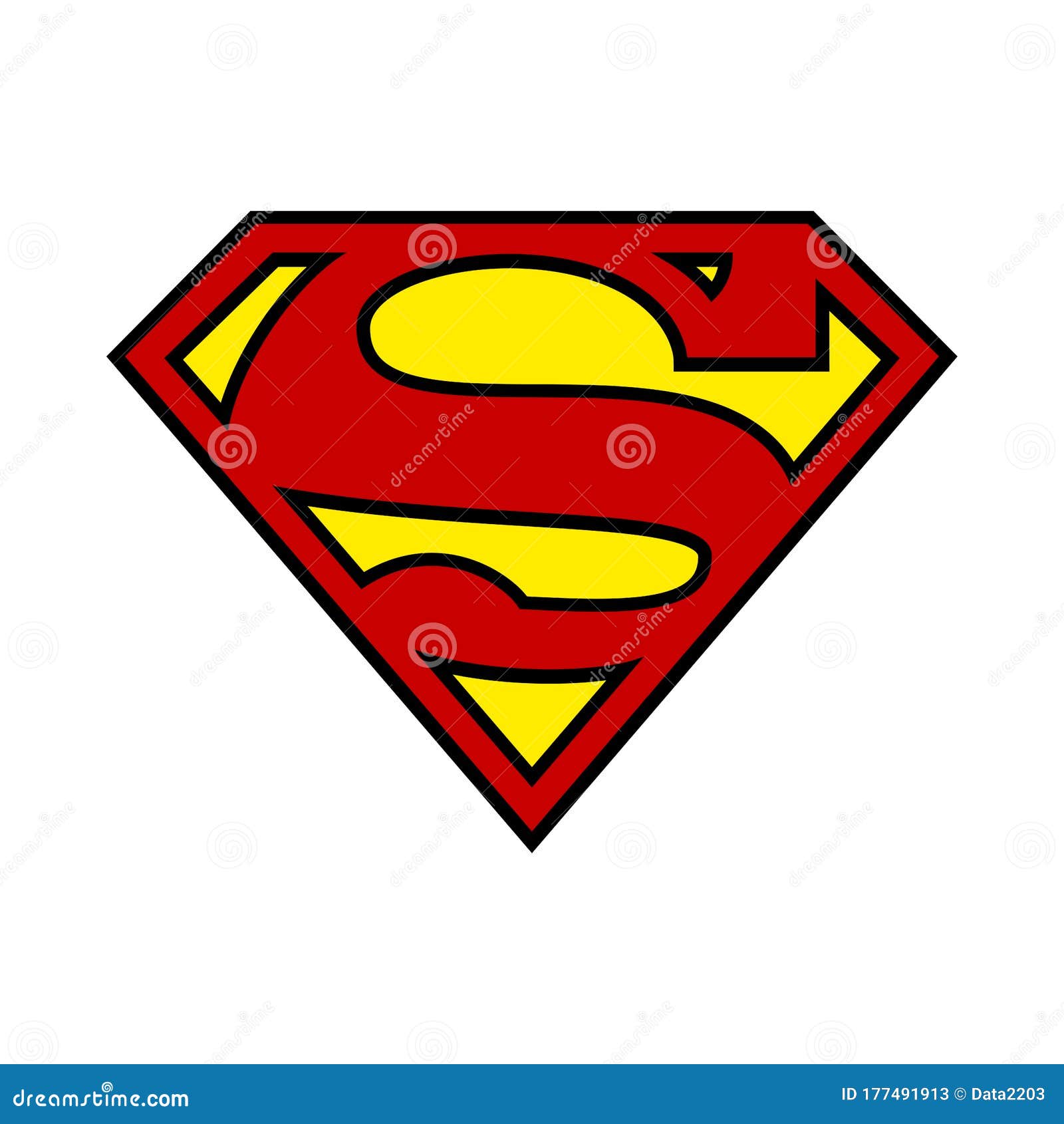 Superman vector logo editorial stock photo. Illustration of logo ...