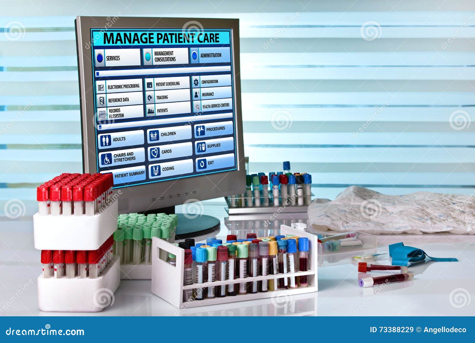 Worktable Laboratory Analysis Stock Image - Image of clinical, blood ...