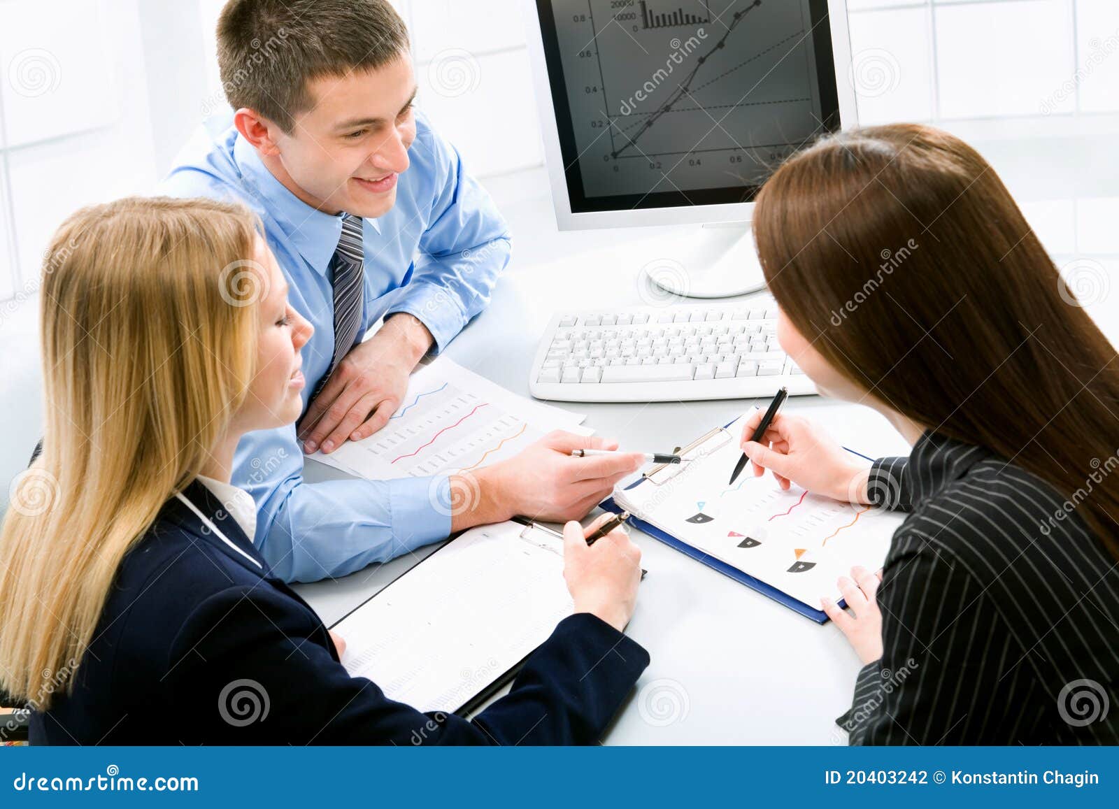 Workteam stock photo. Image of communication, office - 20403242