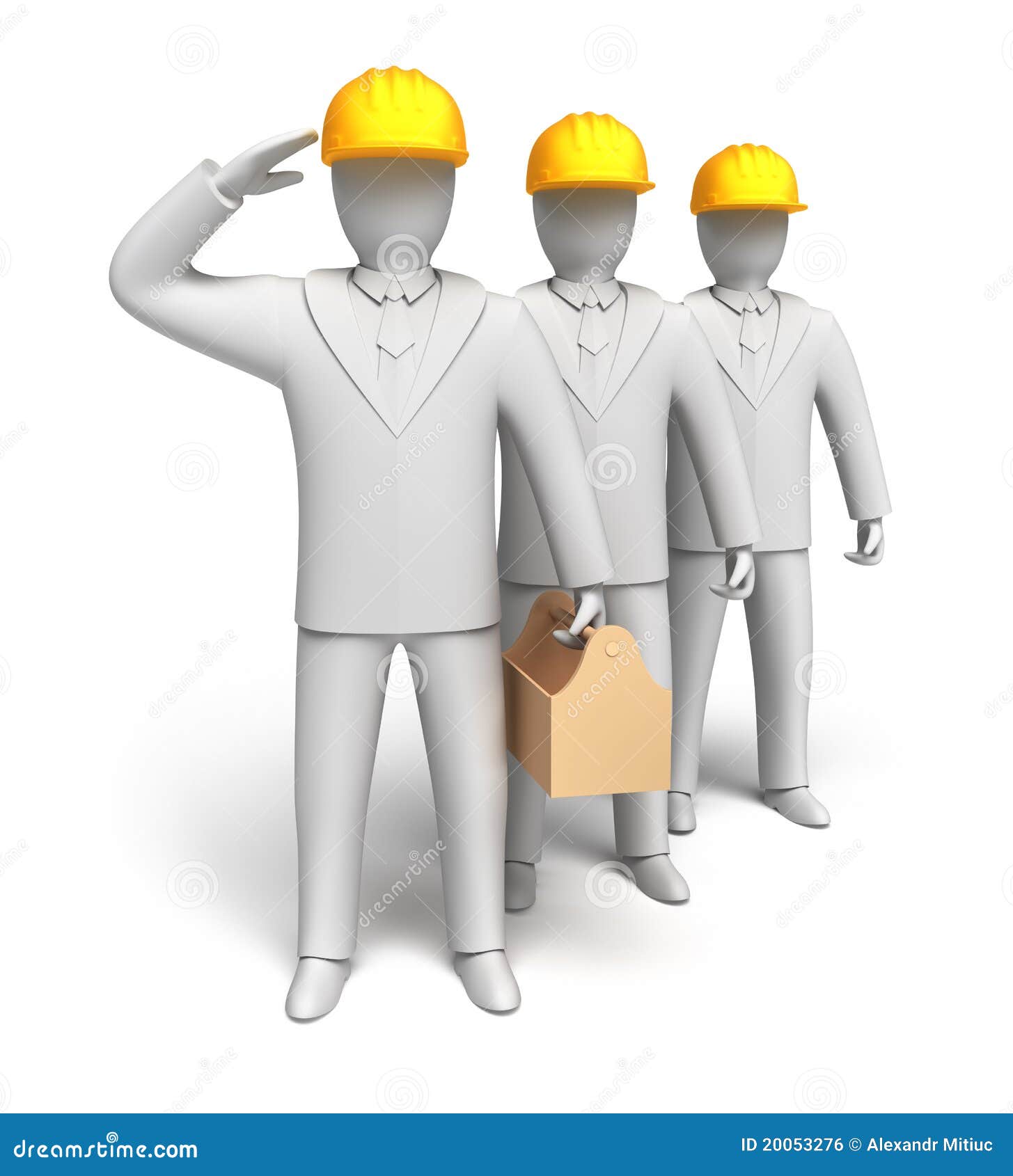 Workteam ready to work stock illustration. Illustration of icon - 20053276
