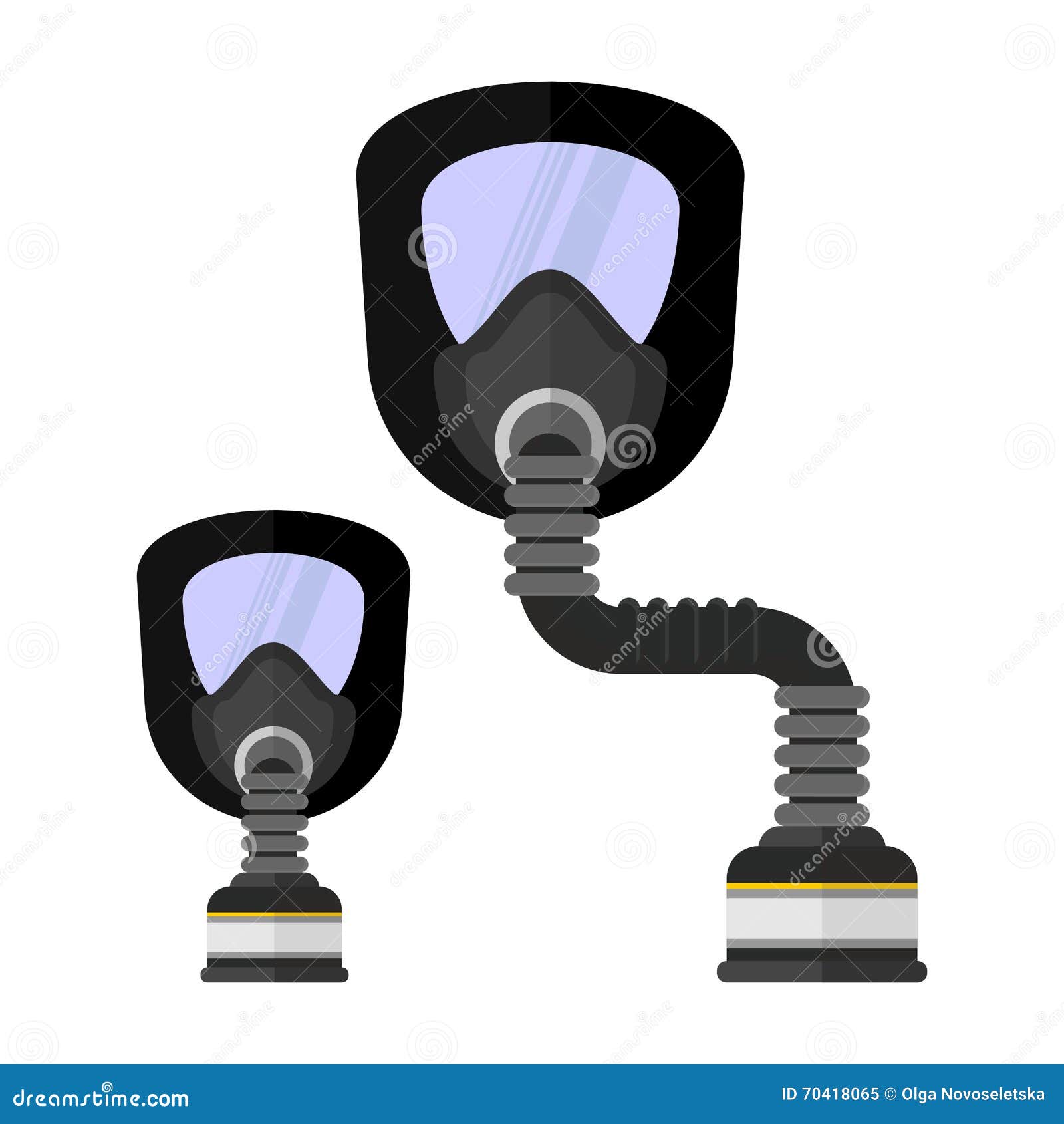 Workwear Gas Mask for Chemical Protection Stock Vector - Illustration ...