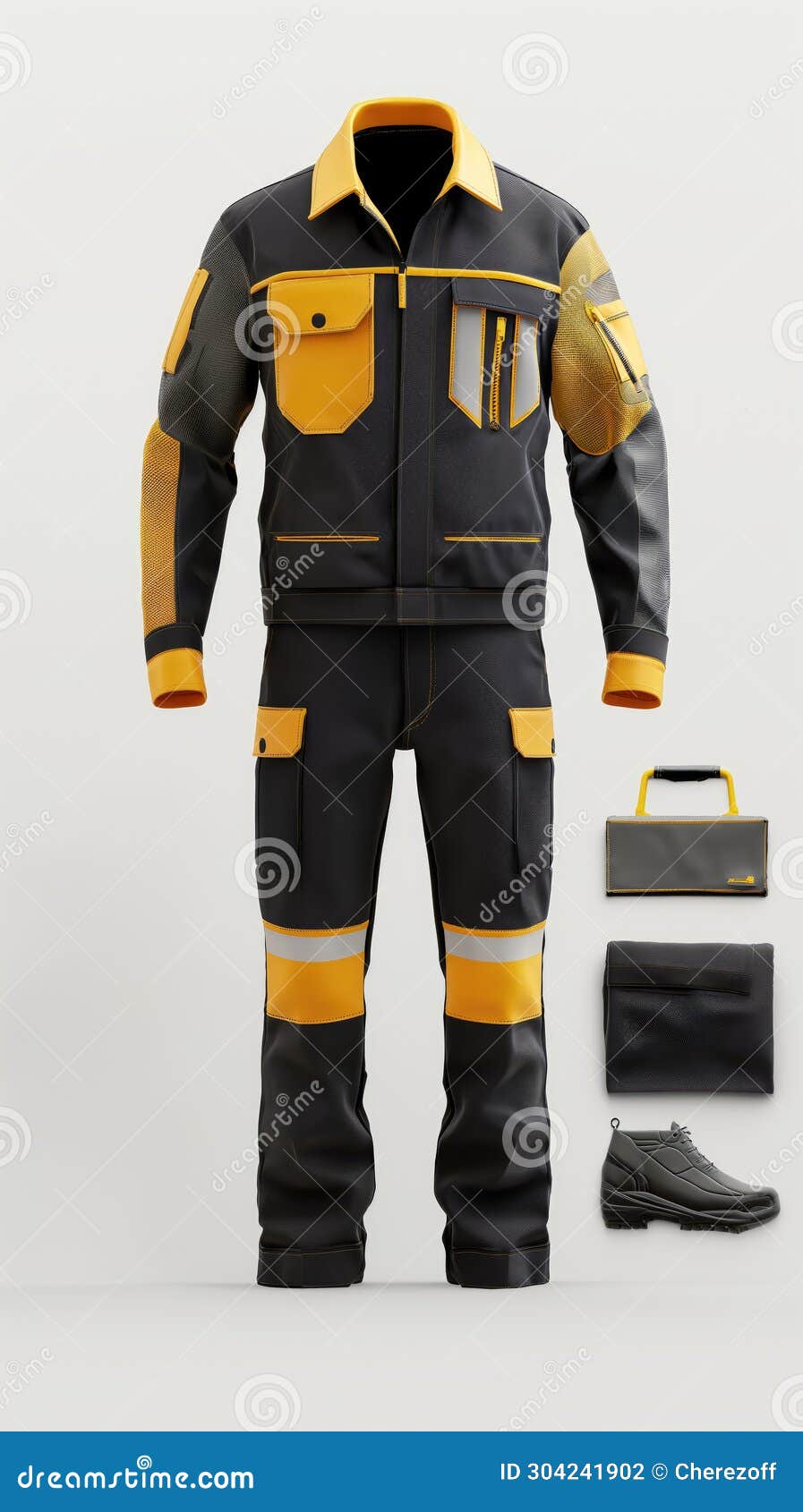 Workwear mockup stock illustration. Illustration of outfit - 304241902
