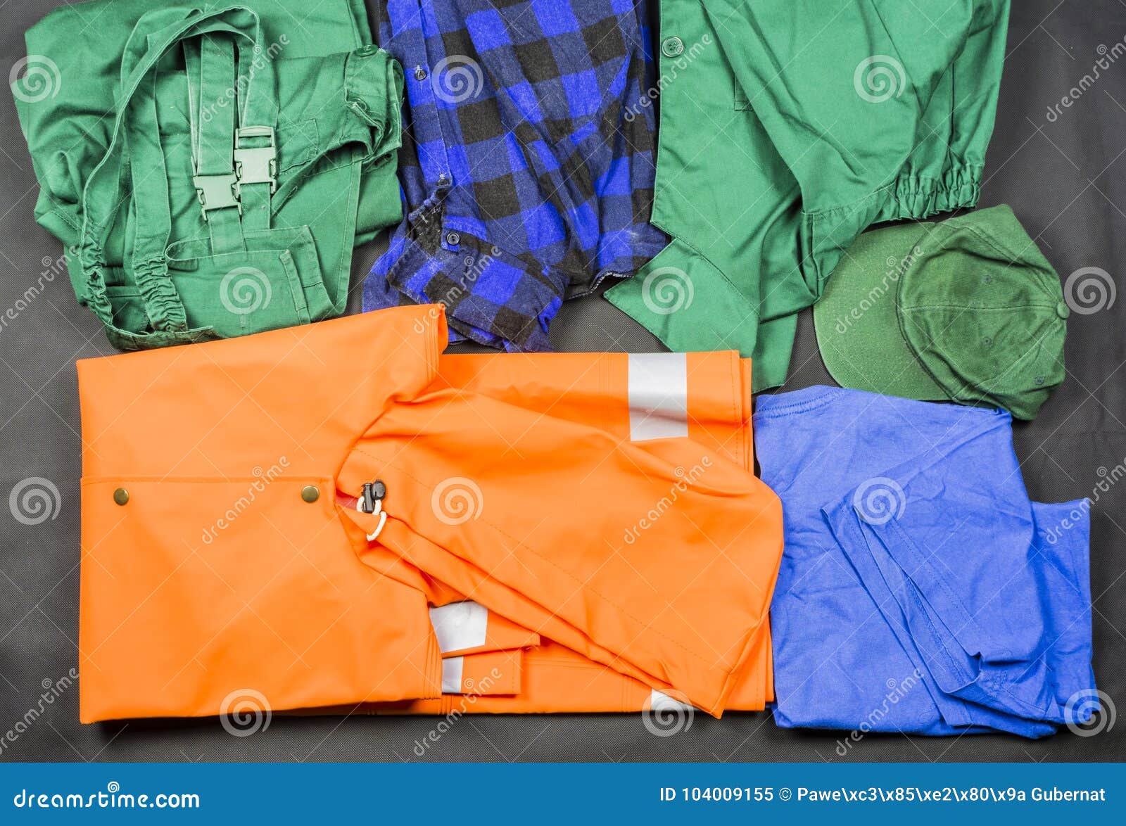 Workwear for Work in the Factory. Stock Image - Image of dungarees ...