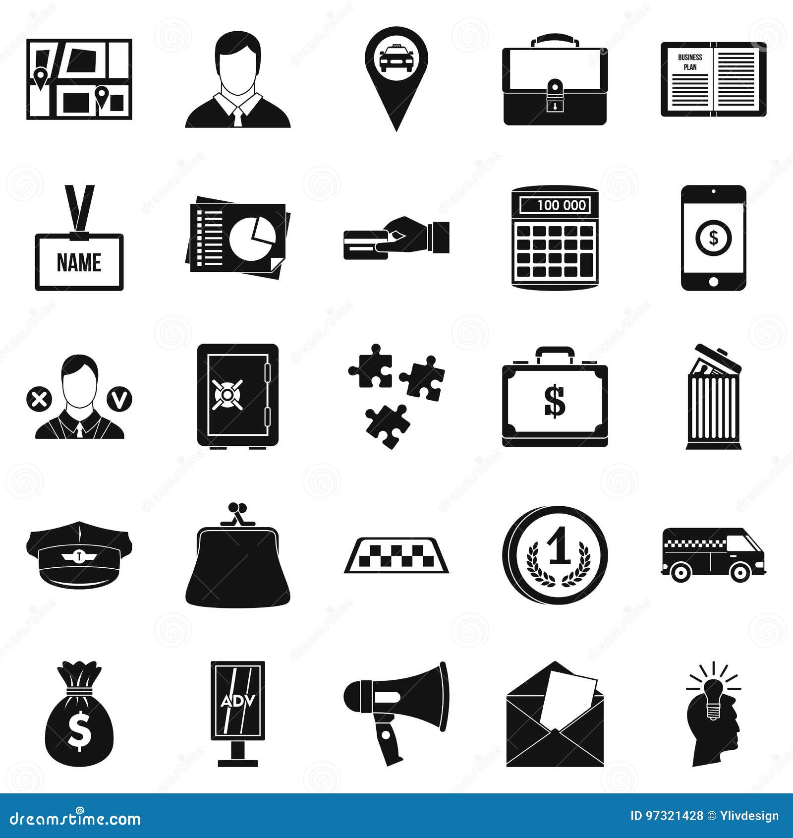 Workweek Icons Set, Simple Style Stock Vector - Illustration of icons ...