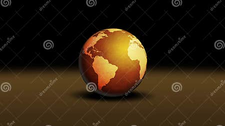 World stock illustration. Illustration of golden, world - 3381808