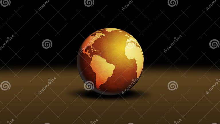 World stock illustration. Illustration of golden, world - 3381808