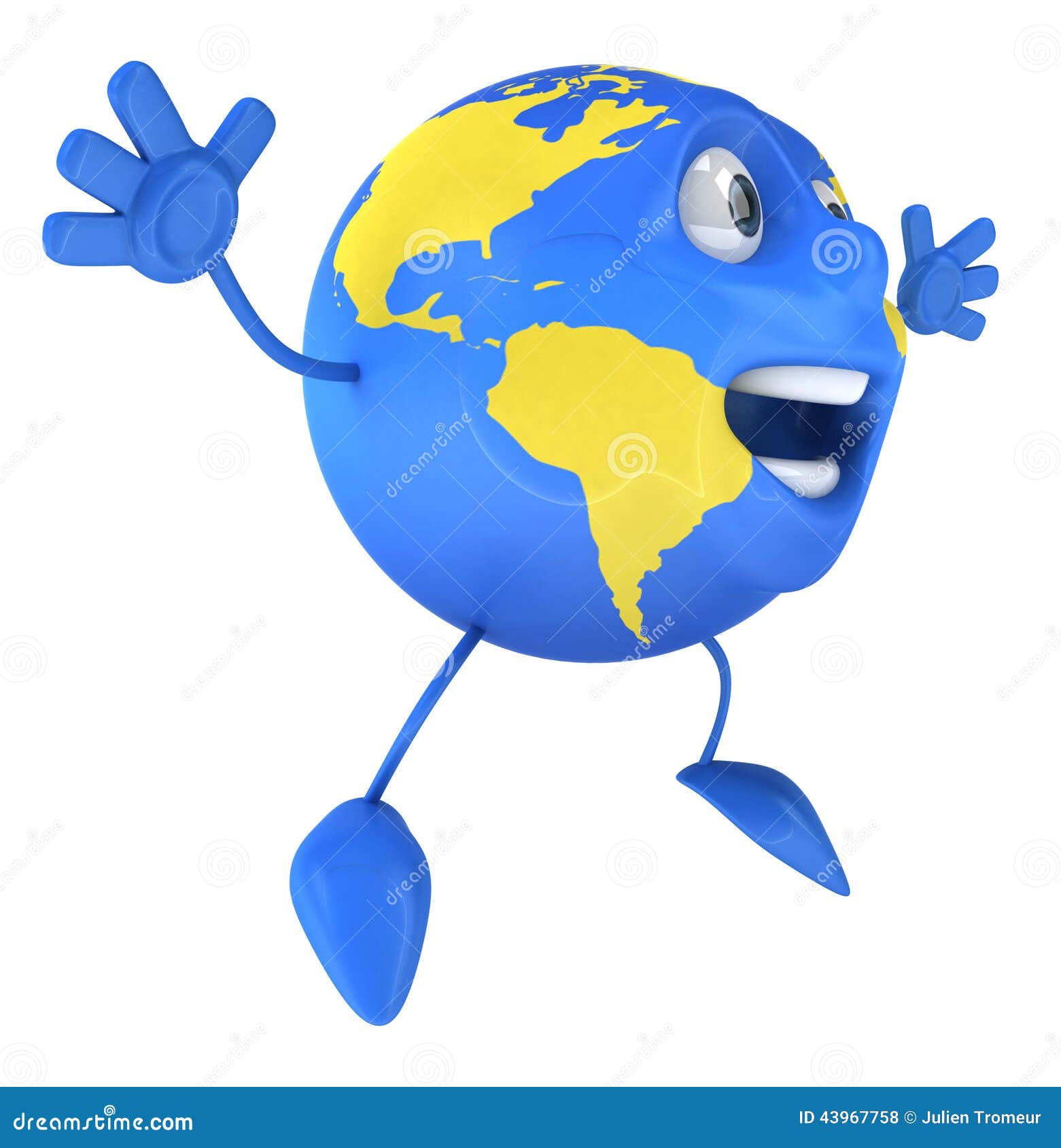 World stock illustration. Illustration of cartoon, blue - 43967758