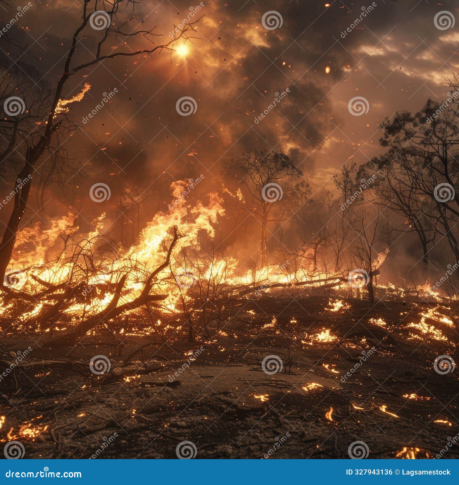 A World Ablaze Depict The Devastating Impact Of Rising Temperatures On ...