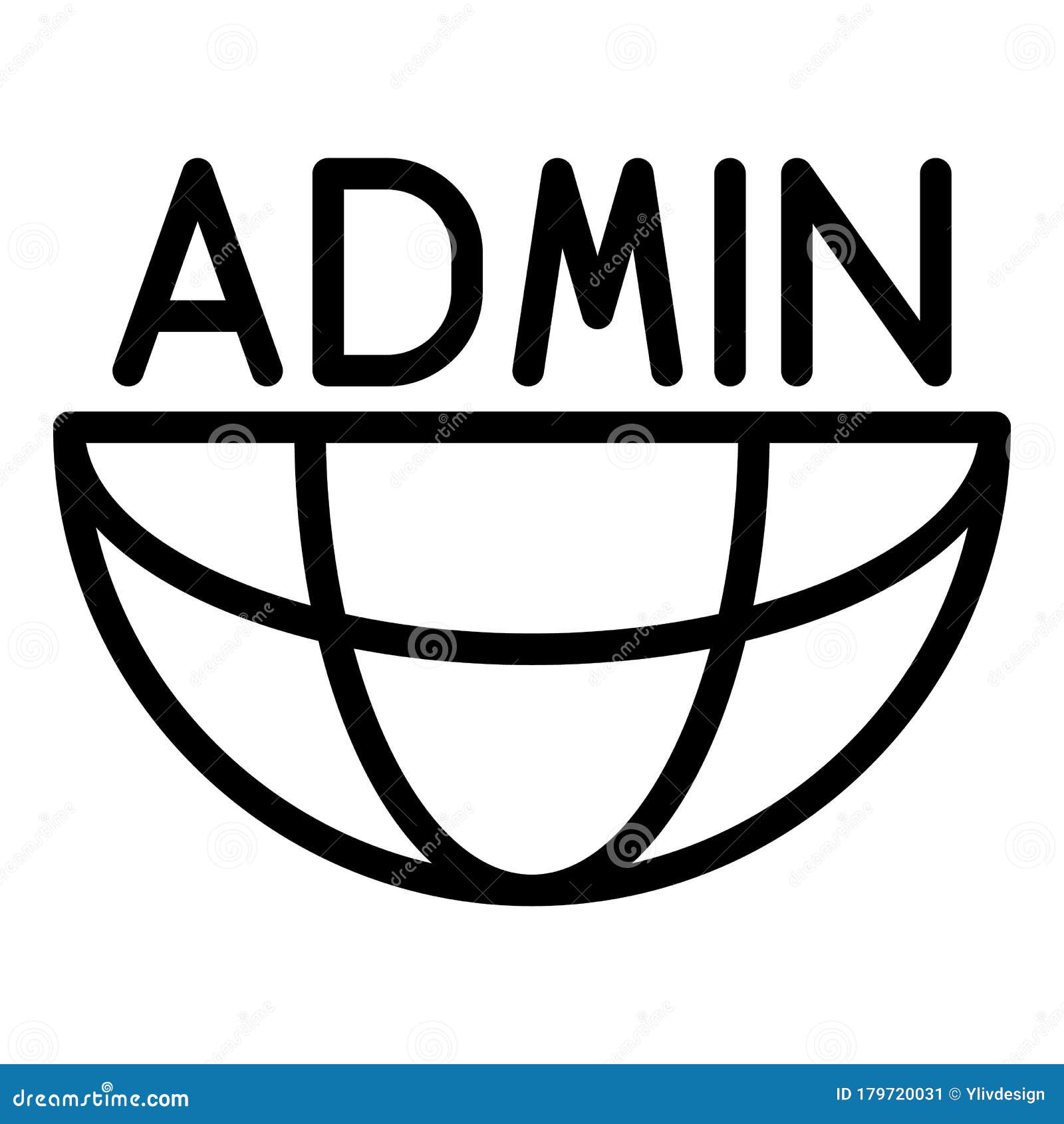 Admin Icon Cartoon Vector | CartoonDealer.com #147233503