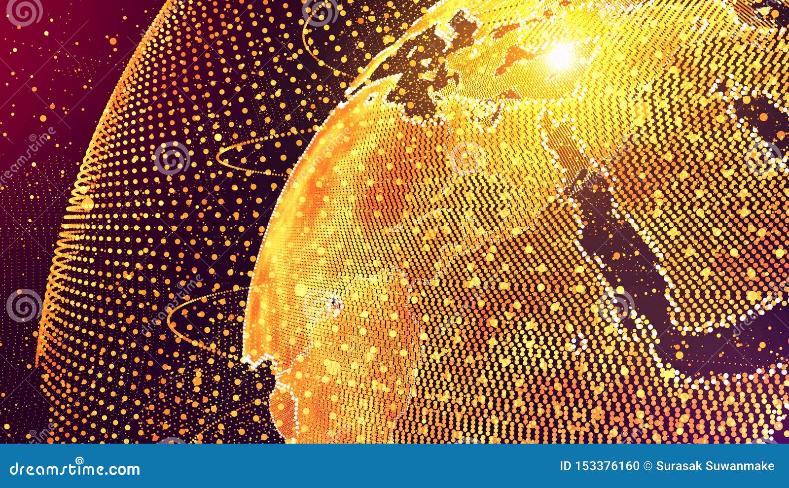 World AI Artificial Intelligence Global Network Concept. IoT Internet ...