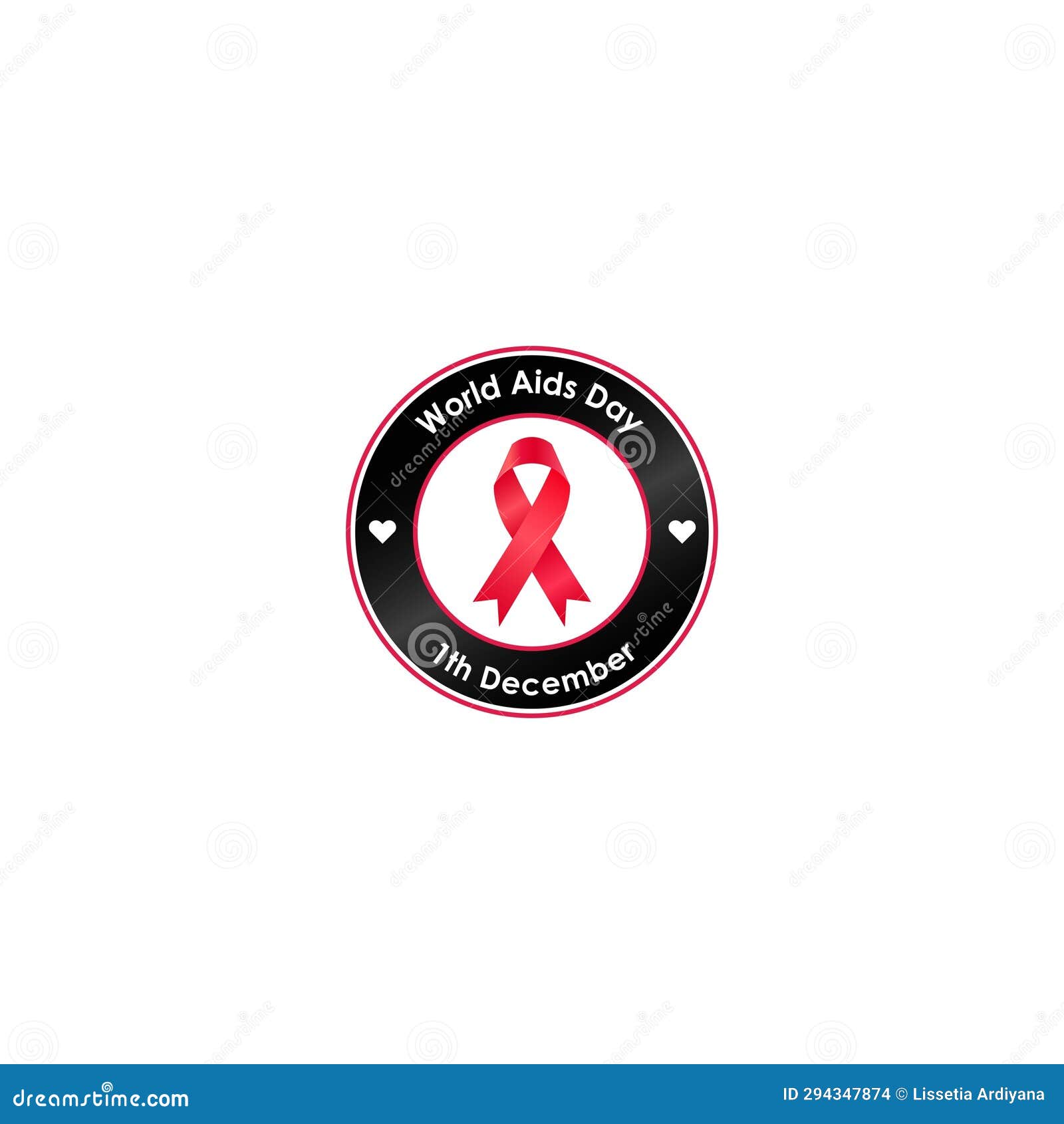 World Aids Day Logo, Sticker Vector Graphics Stock Vector ...