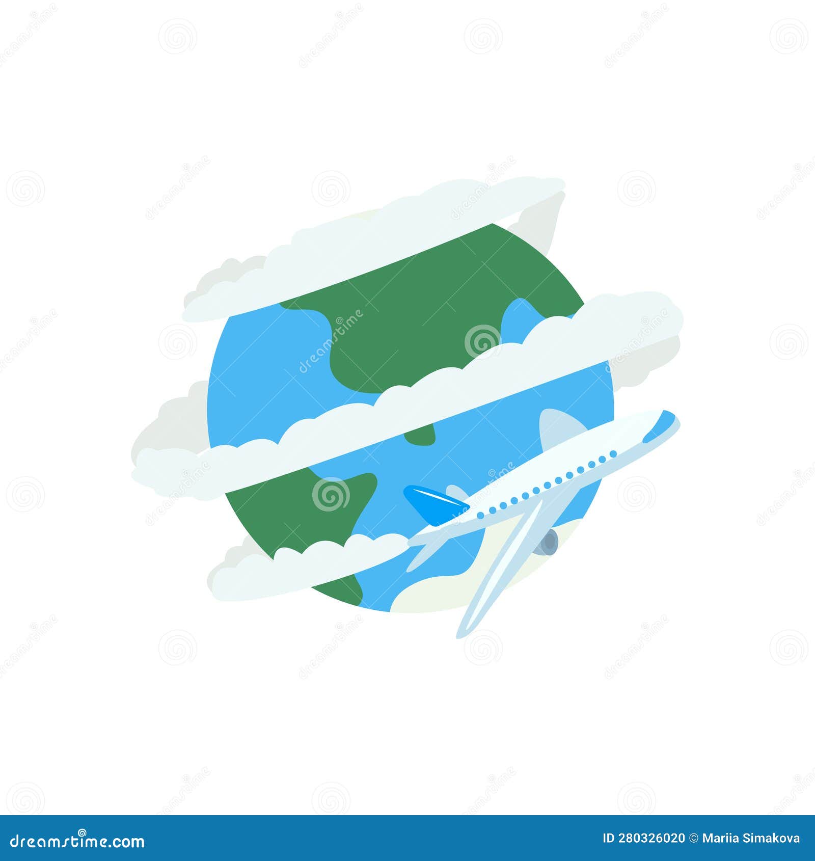 World Aircraft Flat Icon Colored Vector Element From Airport Collection Creative World
