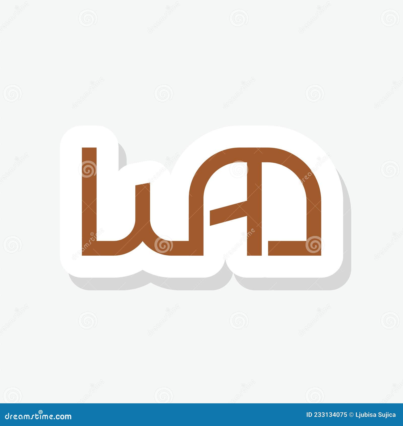 World Animal Day WAD Sticker Icon Stock Vector - Illustration of banner ...