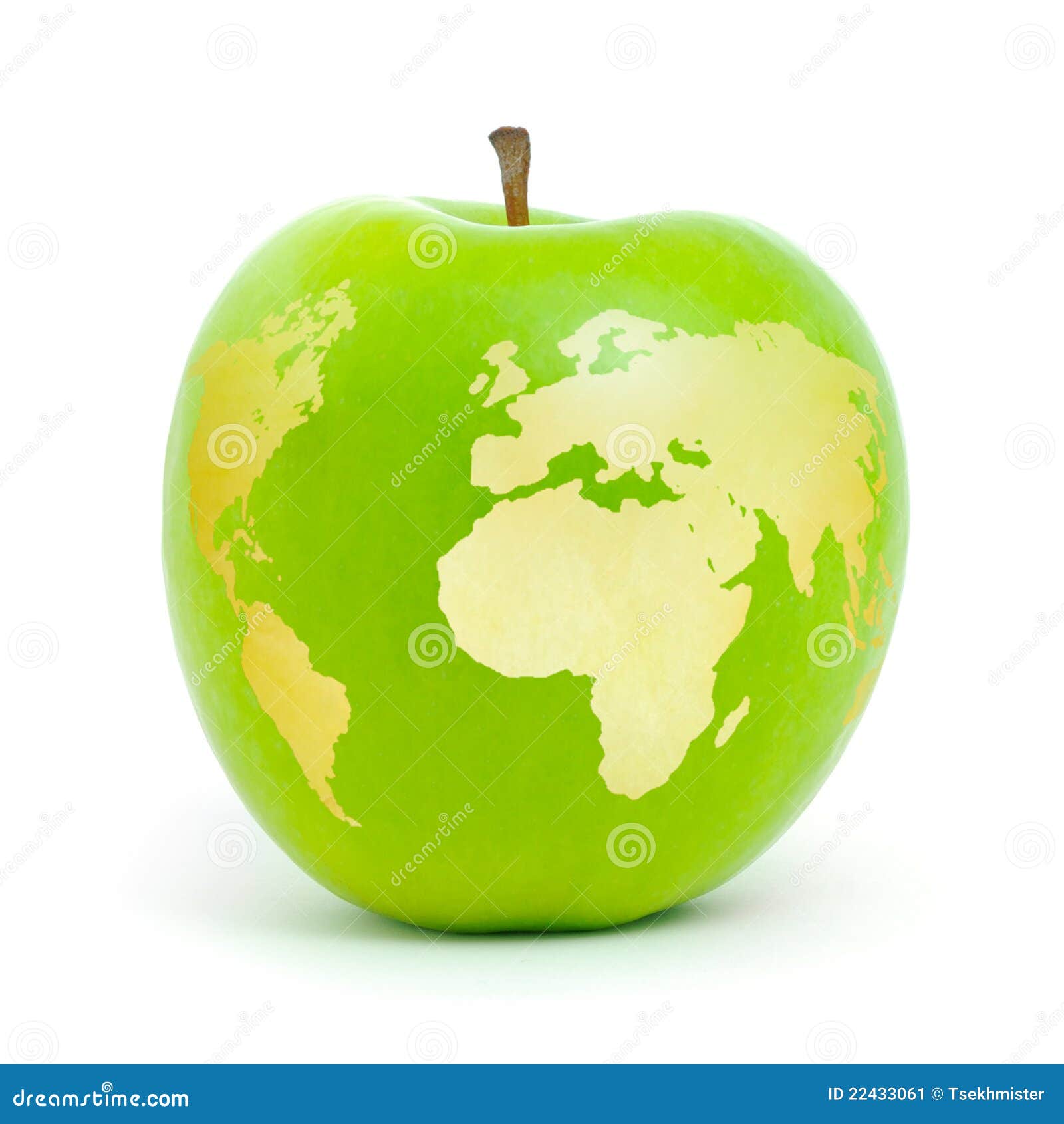 Apple World Map Stock Photography | CartoonDealer.com #22421342